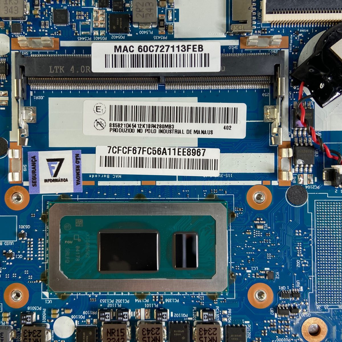 Placa Mãe Lenovo Ideapad 1 i5 12° NM-E361 JV471 e JV571 - Seven ...