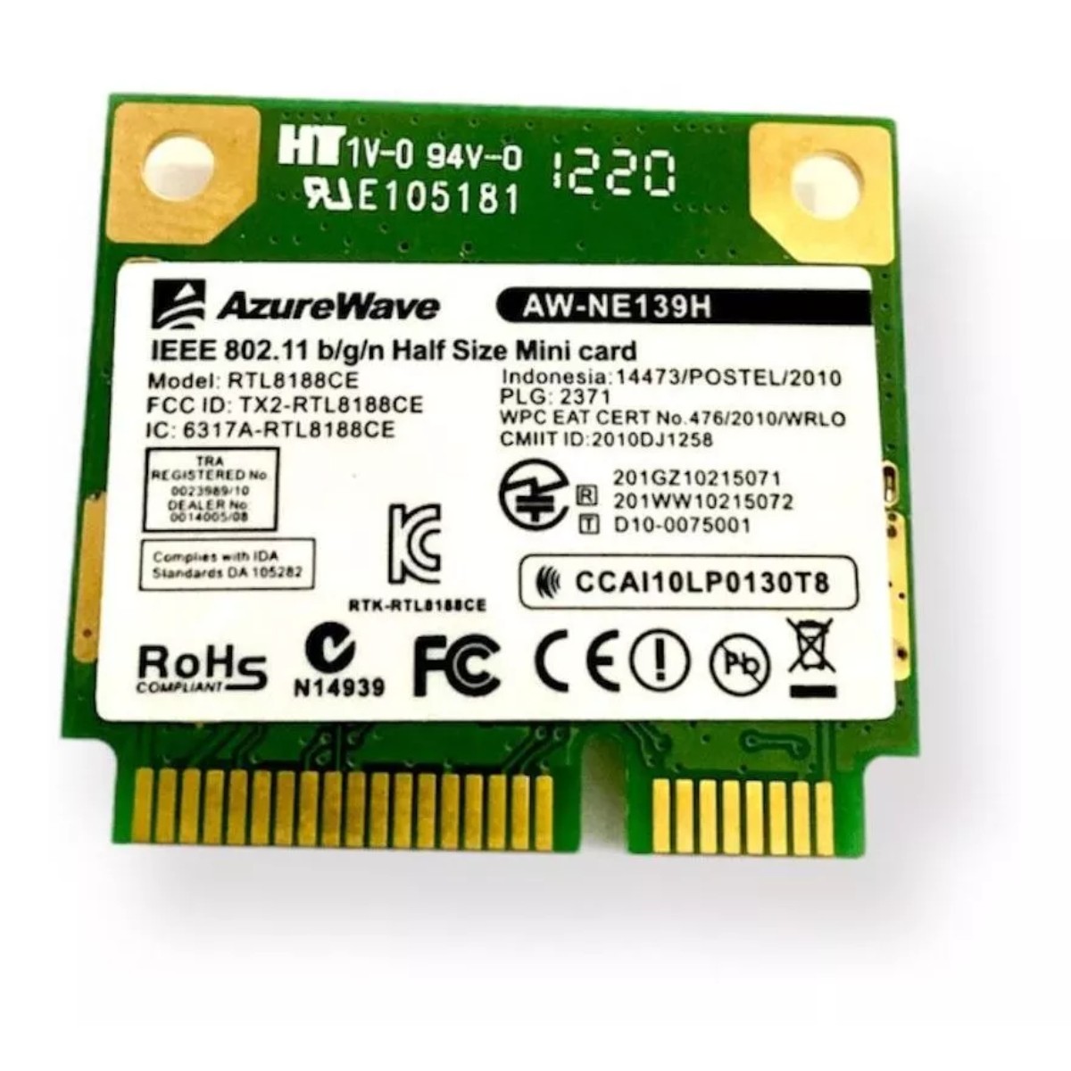 Placa Wireless Wifi Realtek Rtl8188ce Wn6606lh Positivo Sim - Seven ...