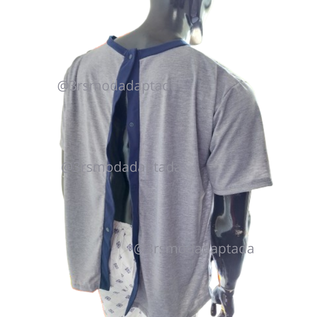 Camisa adaptada ,aberta nas costas para acamados - 3R's Moda adaptada ...
