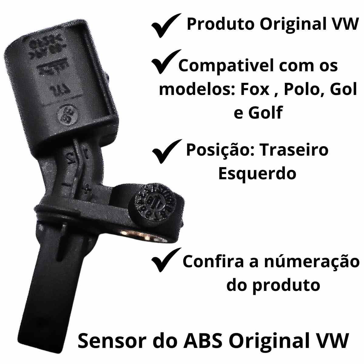 Sensor Freio ABS Fox Polo Golf Original Traseiro Direito - FK Parts