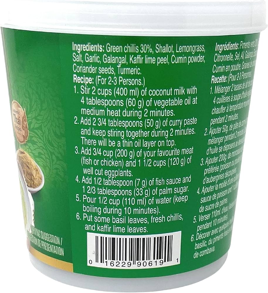 Pasta de Curry Verde Tailandês AROY D - 400g - Empório SHIN | Produtos ... Pasta de Curry Verde Tailandês AROY D - 400g - Empório SHIN | Produtos ...