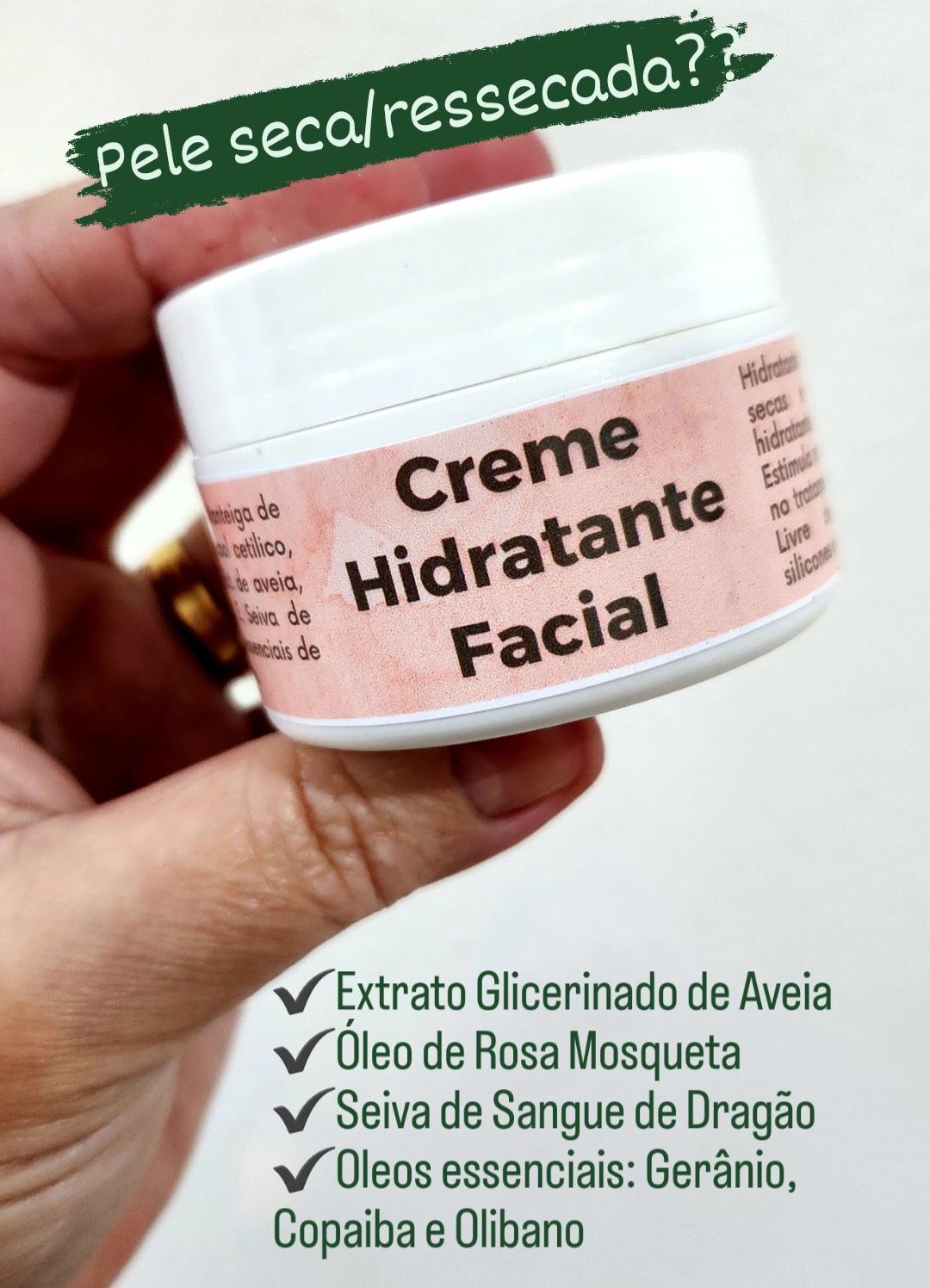 Creme Hidrante Facial - Juá Saboaria Artesanal