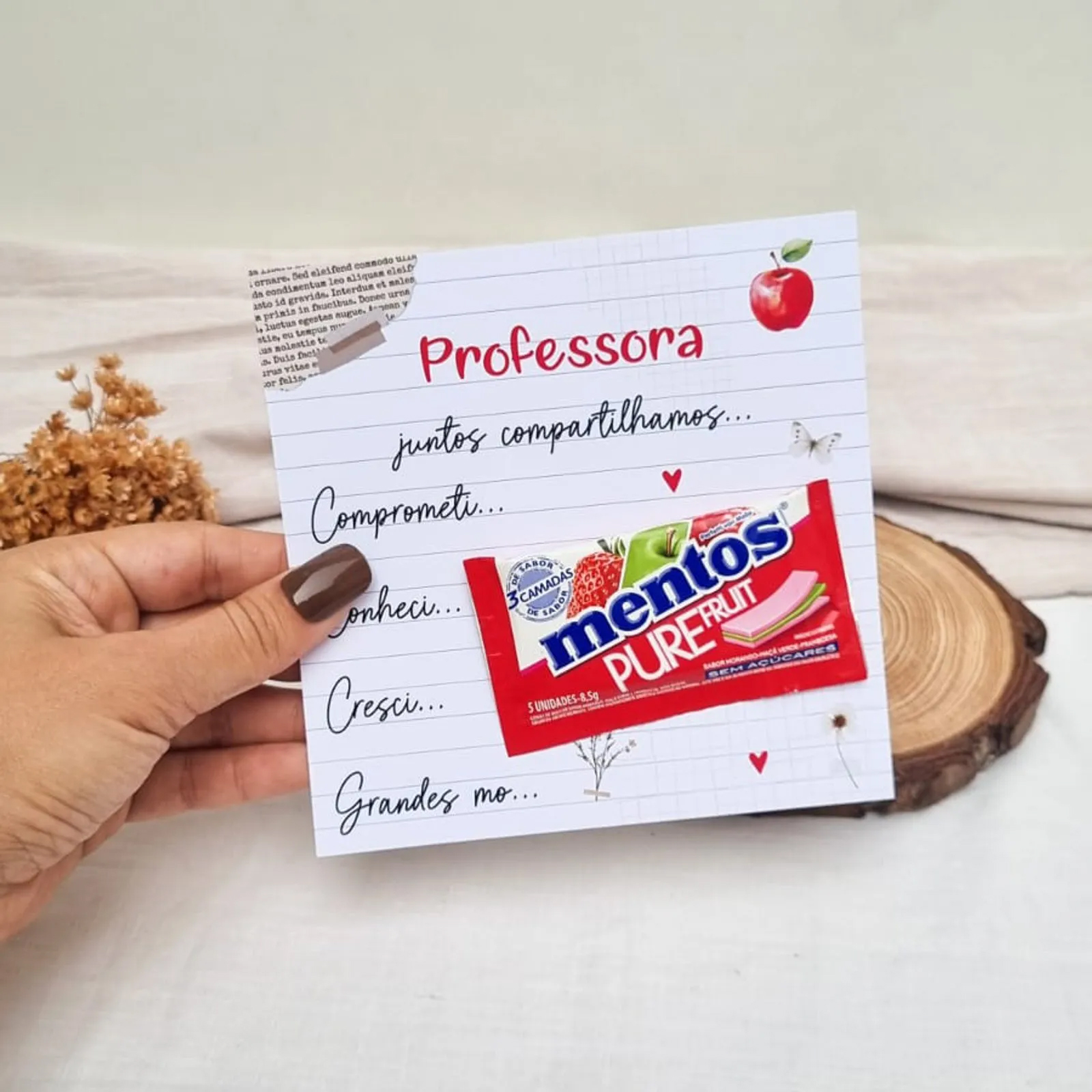 Card mentos personalizado - Donaire Personalizados