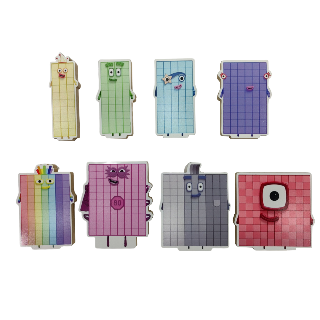 Numberblocks Personagens 0-100 Bonecos de Madeira 38 peças Brinca Mais ...