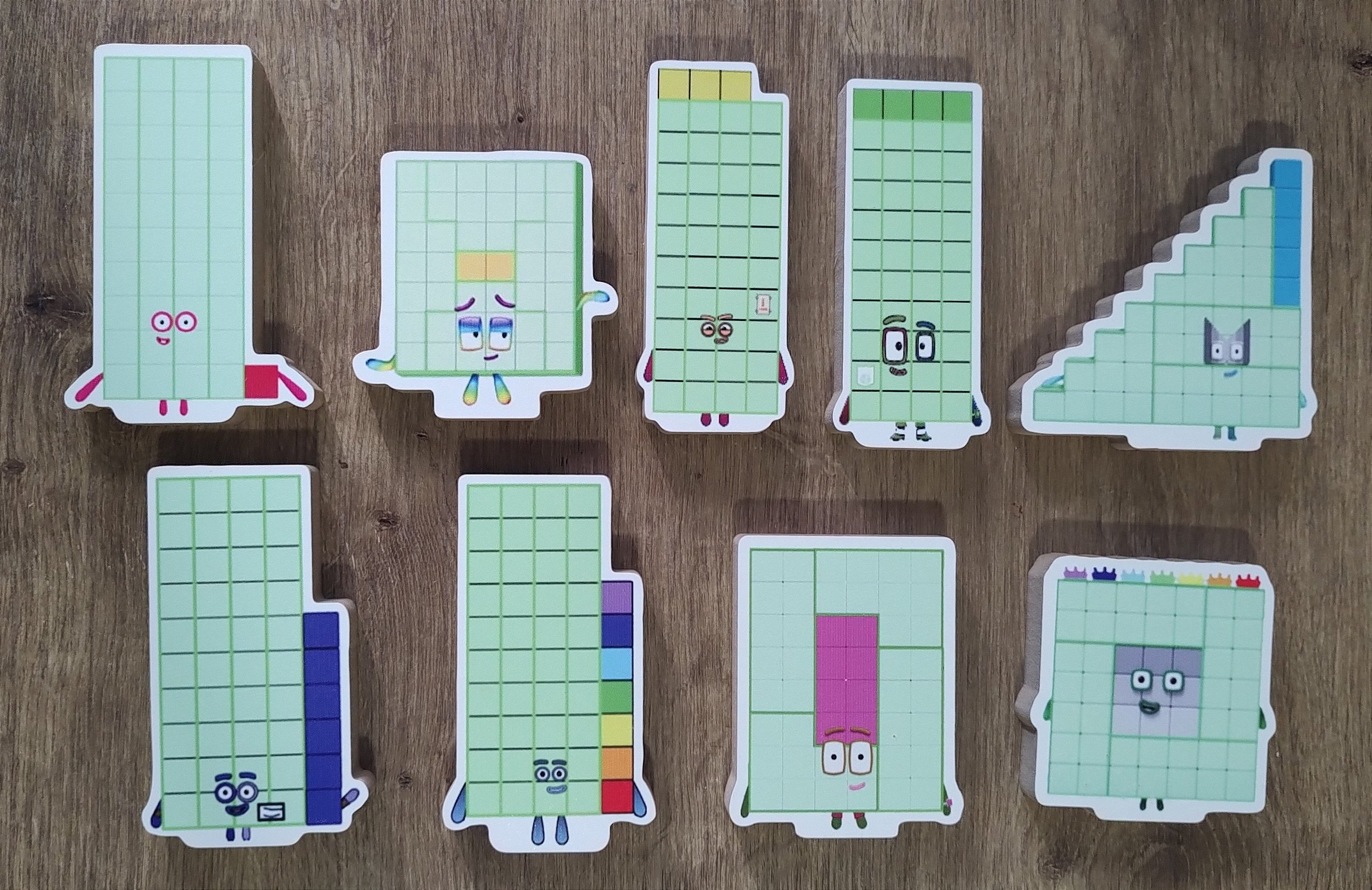 Personagens Numberblocks Família 41 ao 49 - Brinca Mais