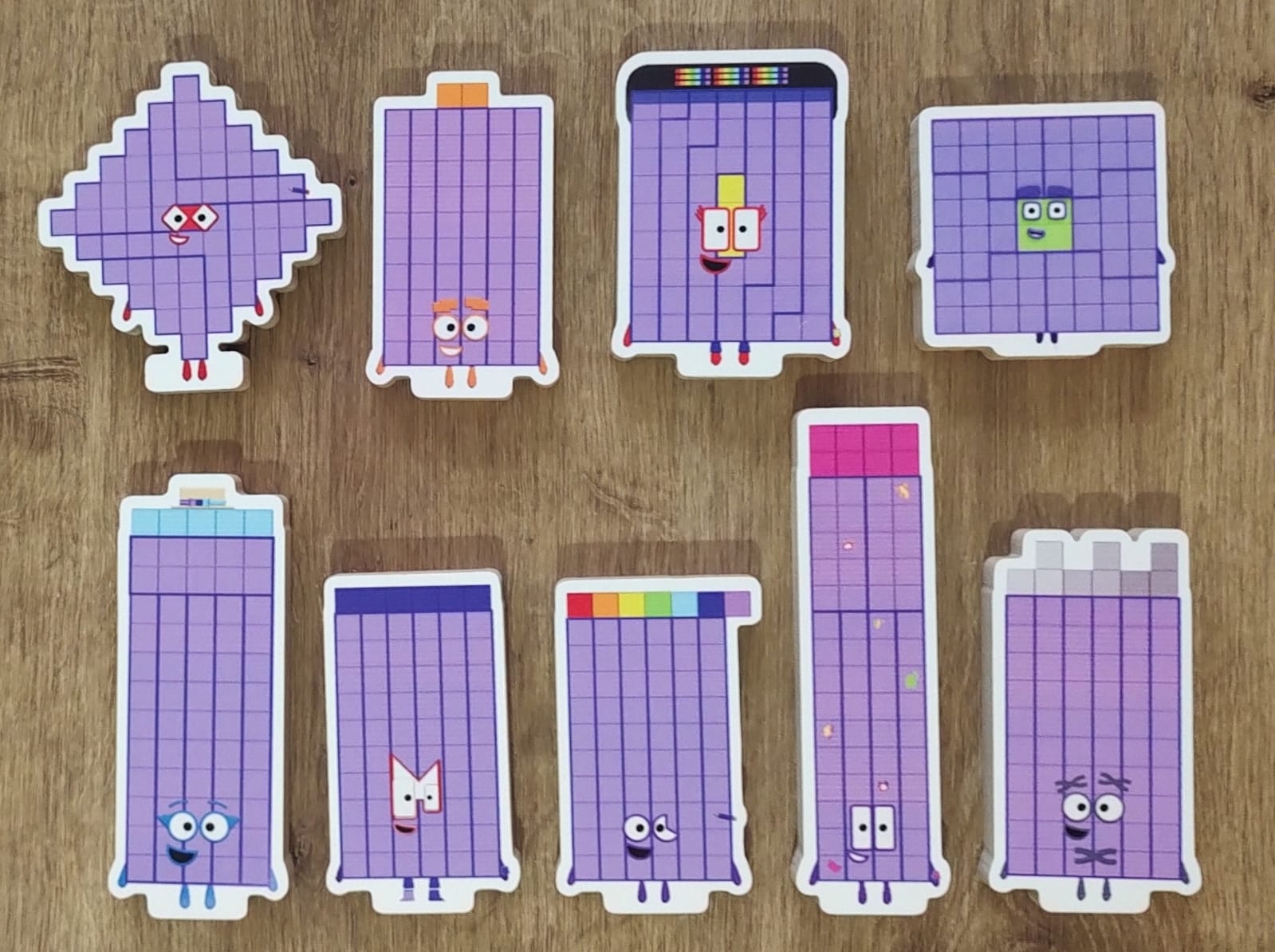 Numberblocks Personagens 61 a 69 - Brinca Mais