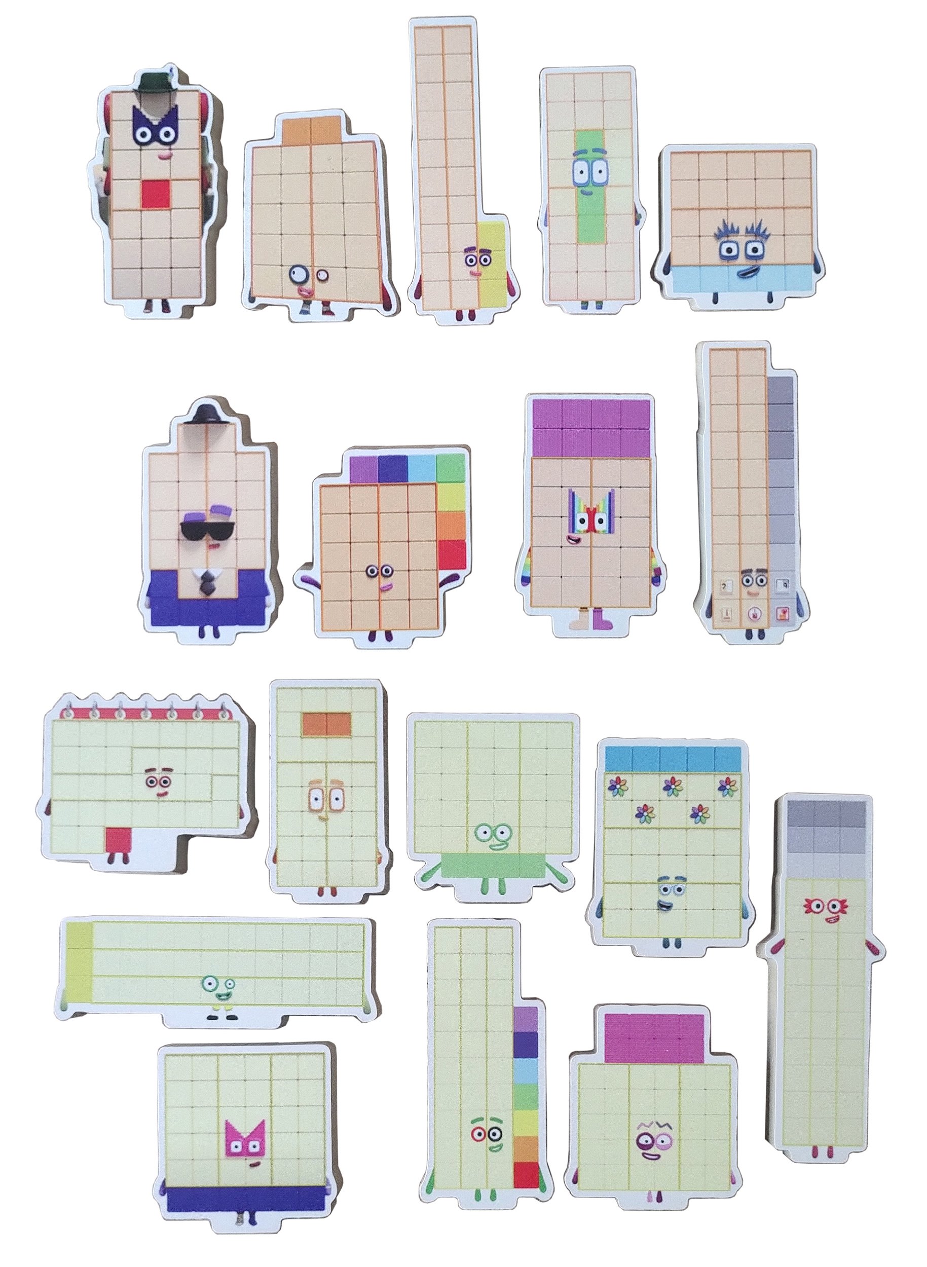 Numberblocks Personagens do 0 ao 100 - Brinca Mais