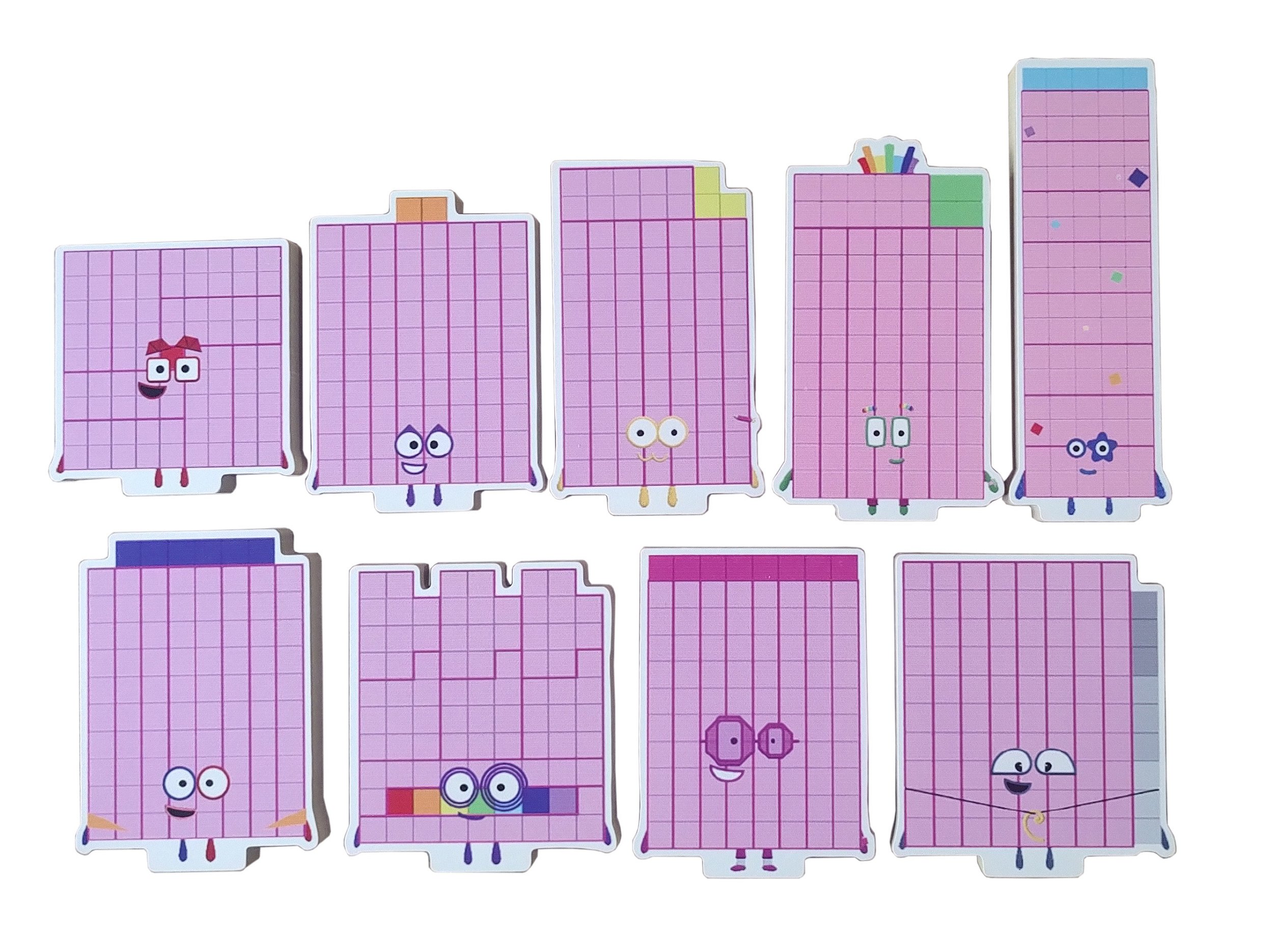 Numberblocks Personagens do 0 ao 100 - Brinca Mais