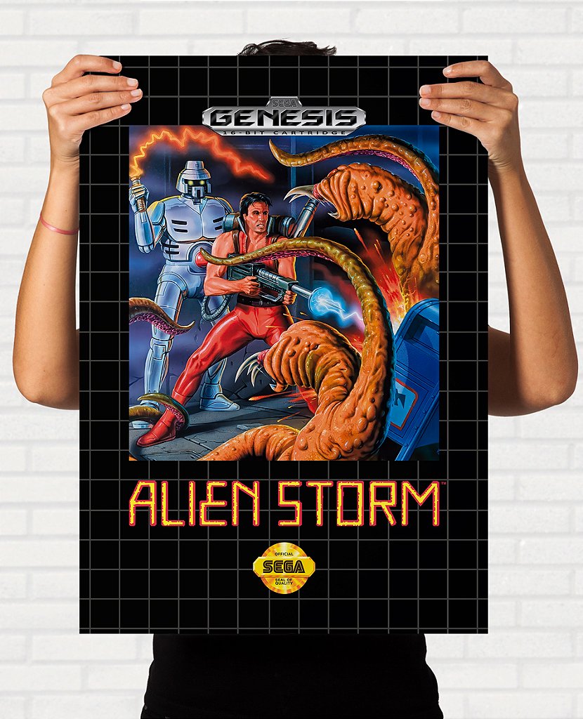 Quadro Capa do Alien Storm - Mega Drive Americano - Final Frame Quadros ...