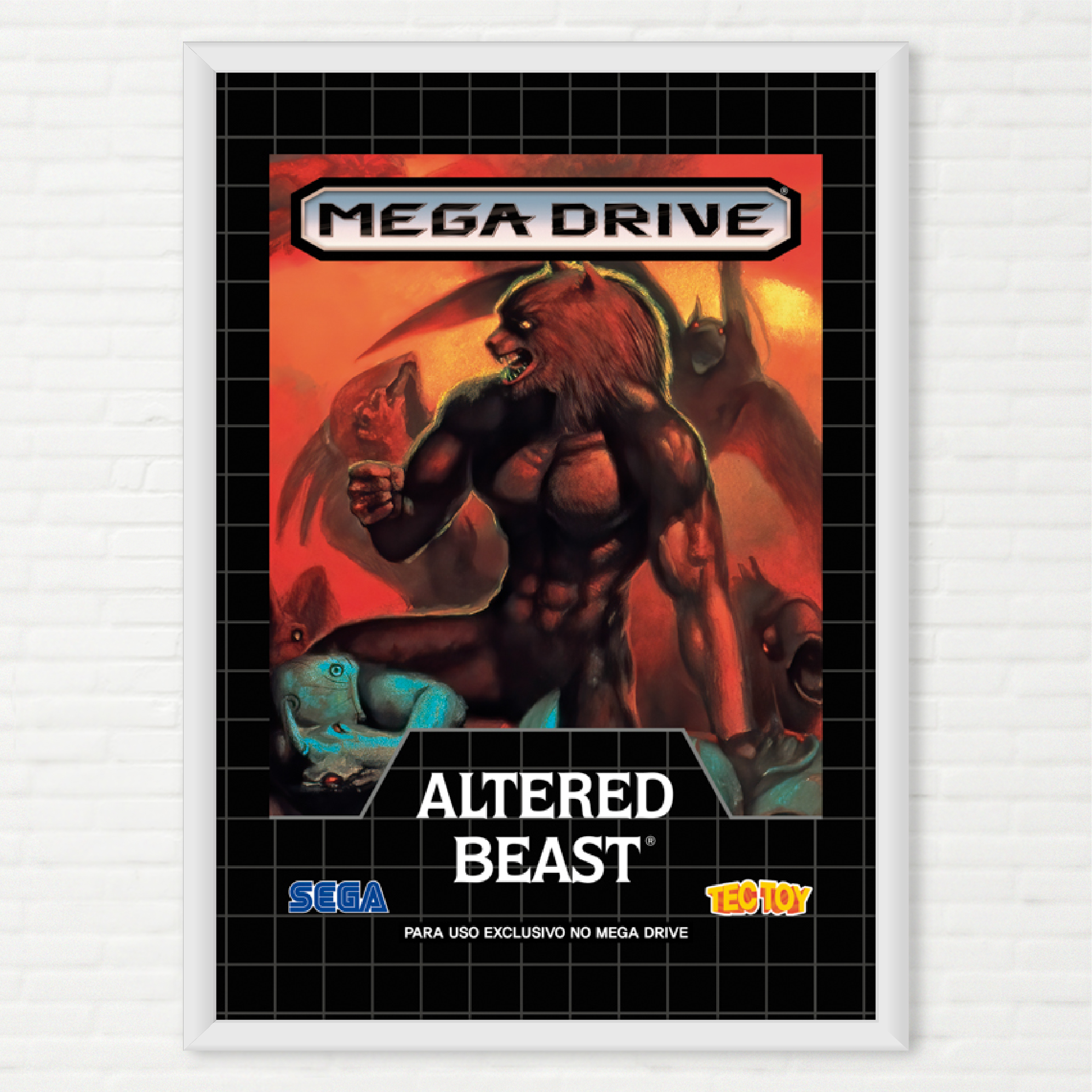Quadro Capa do Altered Beast - Sega Mega Drive Brasileiro - Final Frame ...