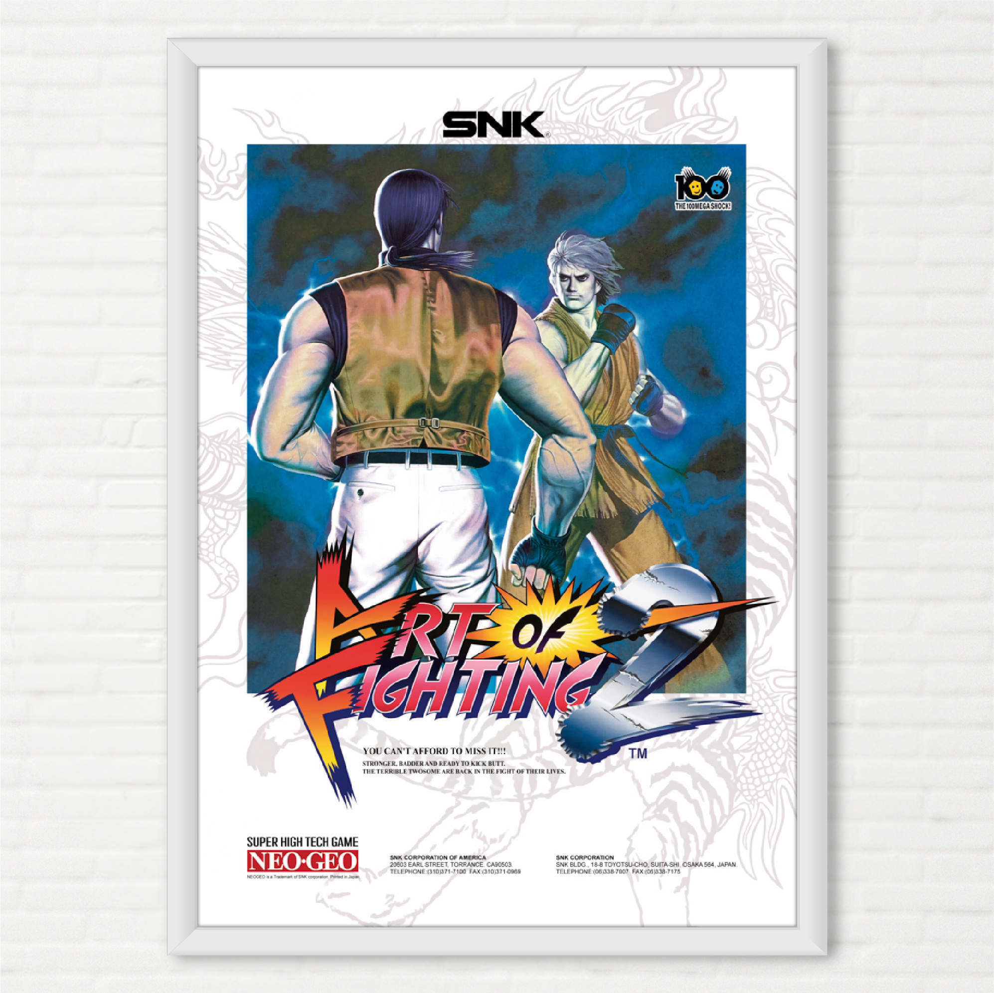 Poster Art of Fighting 2 - Pôster Arcade SNK - Final Frame Pôsteres ...