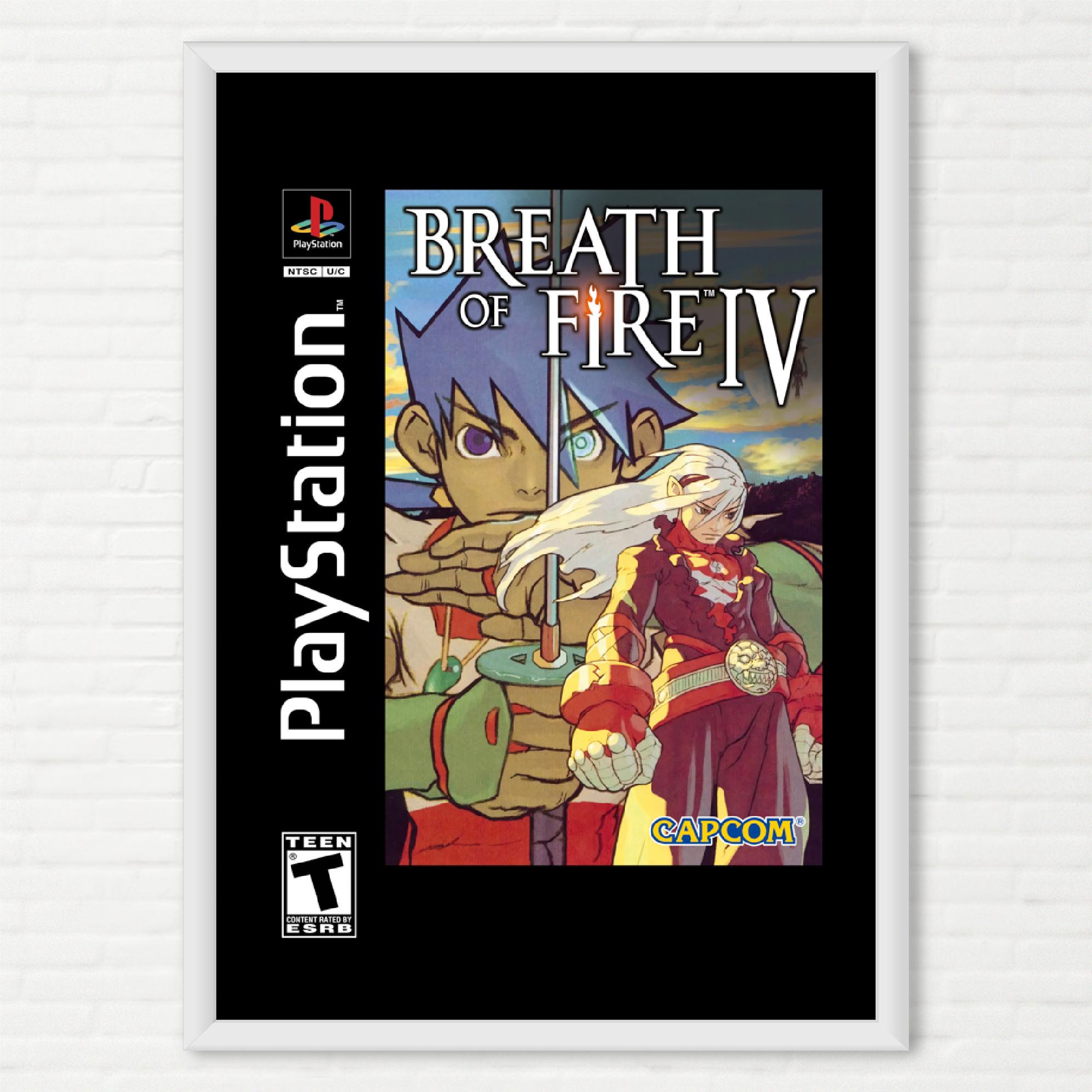 Quadro da Capa Breath of Fire IV - Sony Playstation (PSX) - Final Frame ...