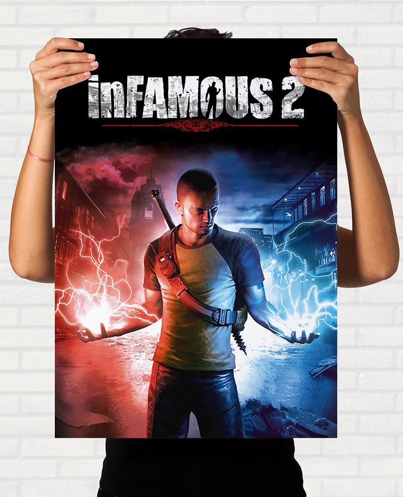 Poster Infamous 2 - Pôster Sony PlayStation 3 - Final Frame Pôsteres ...