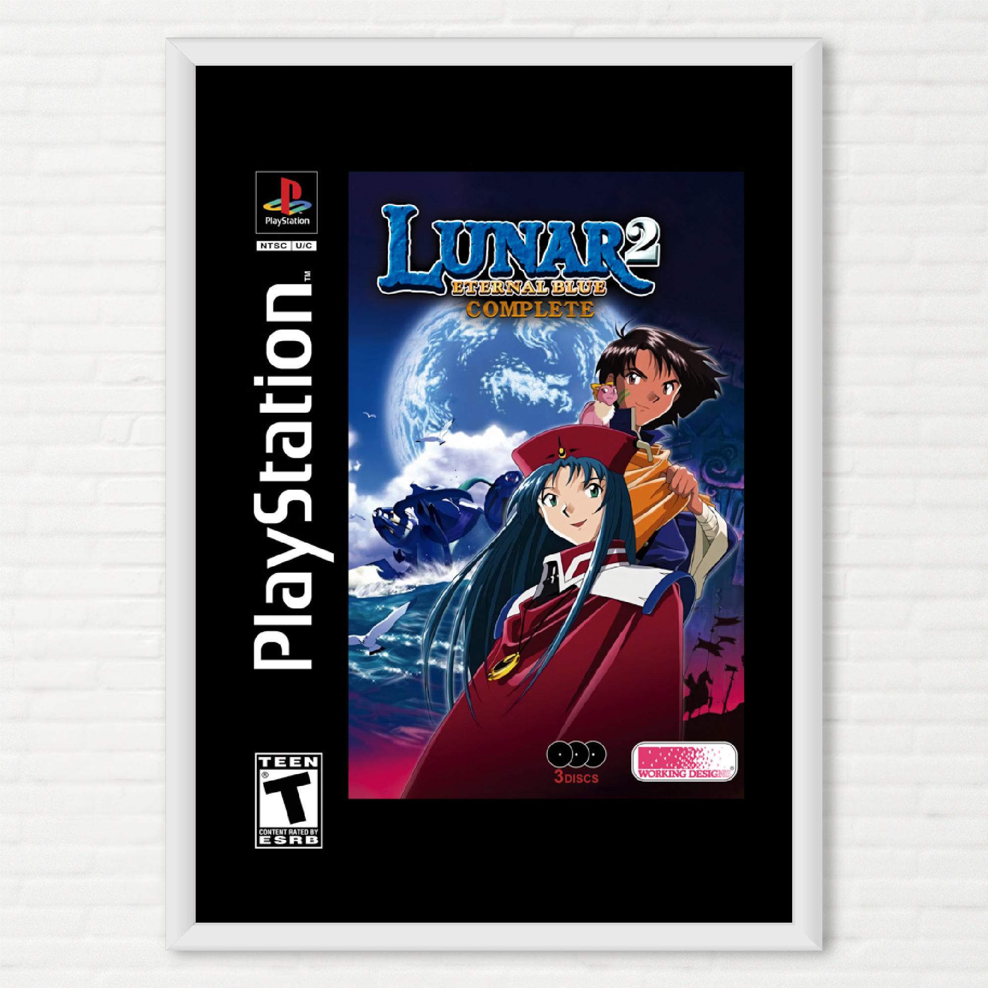 Quadro Capa do Lunar 2 - Sony PlayStation (PSX) Americano - Final Frame ...