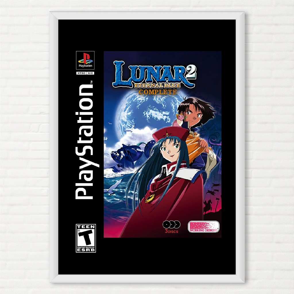Quadro Capa do Lunar 2 - Sony PlayStation (PSX) Americano - Final Frame ...