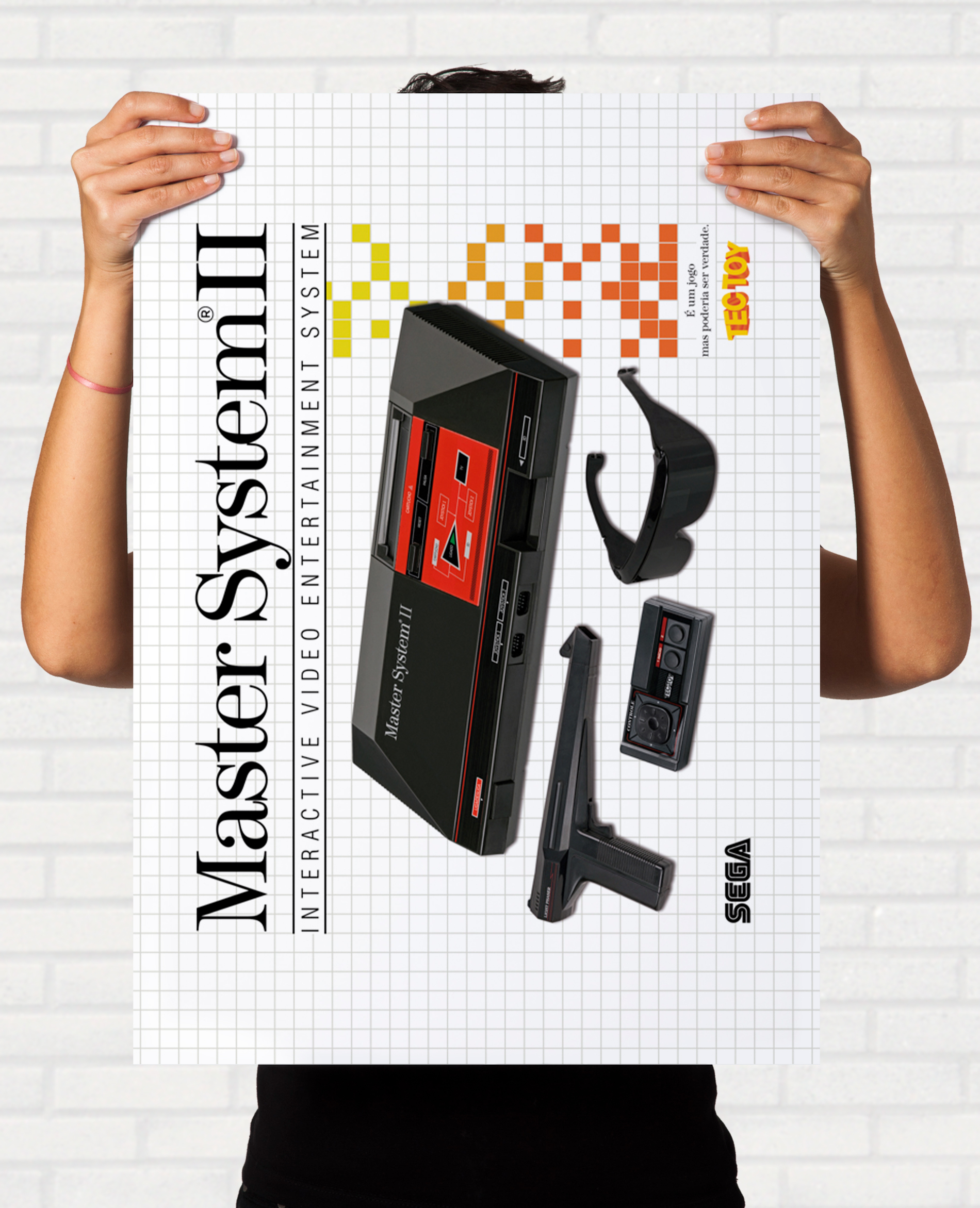 Quadro Arte da Caixa Master System II TecToy - Brasileiro - Final Frame ...