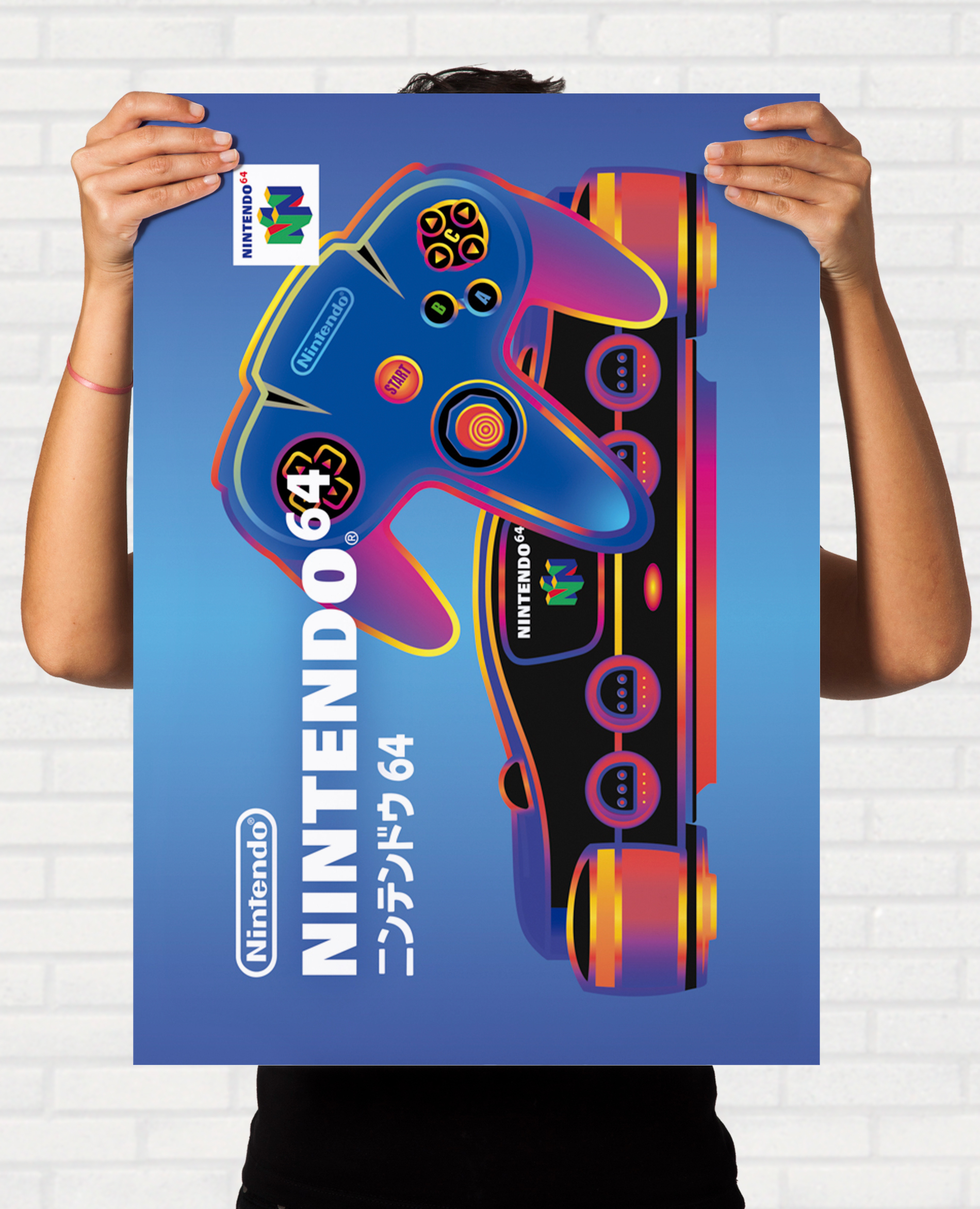 Quadro Arte da Caixa Nintendo 64 - Japonês - Final Frame Quadros ...