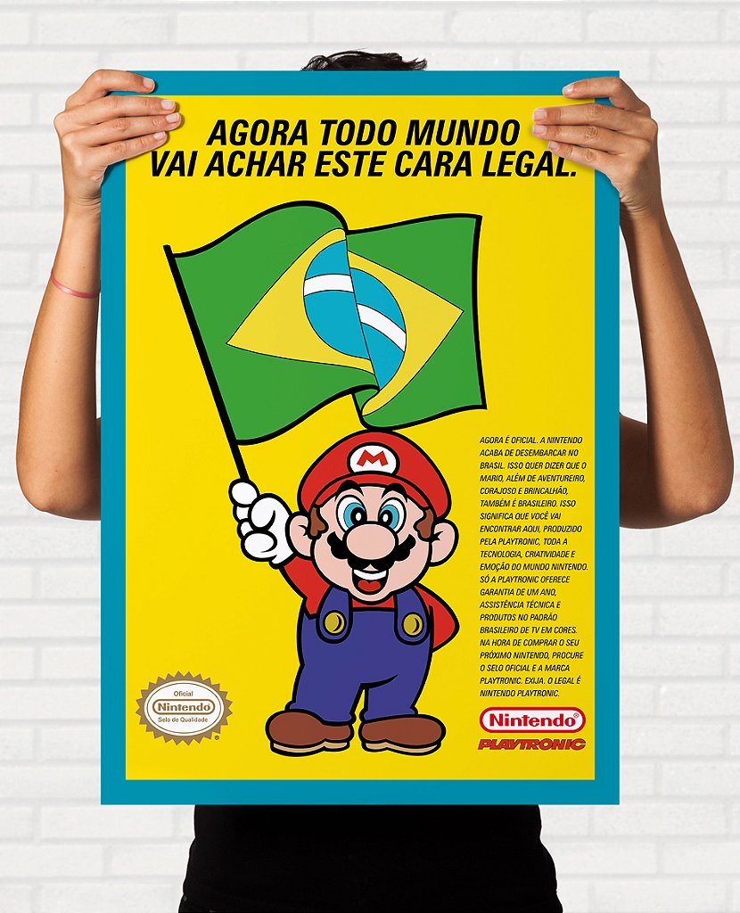 Quadro Playtronic no Brasil Mario - Propaganda Revista - Final Frame ...