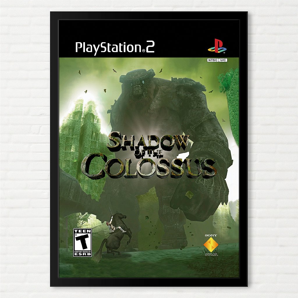 Quadro Capa do Shadow of Colossus - Sony PlayStation 2 - Final Frame Quadros Decorativos