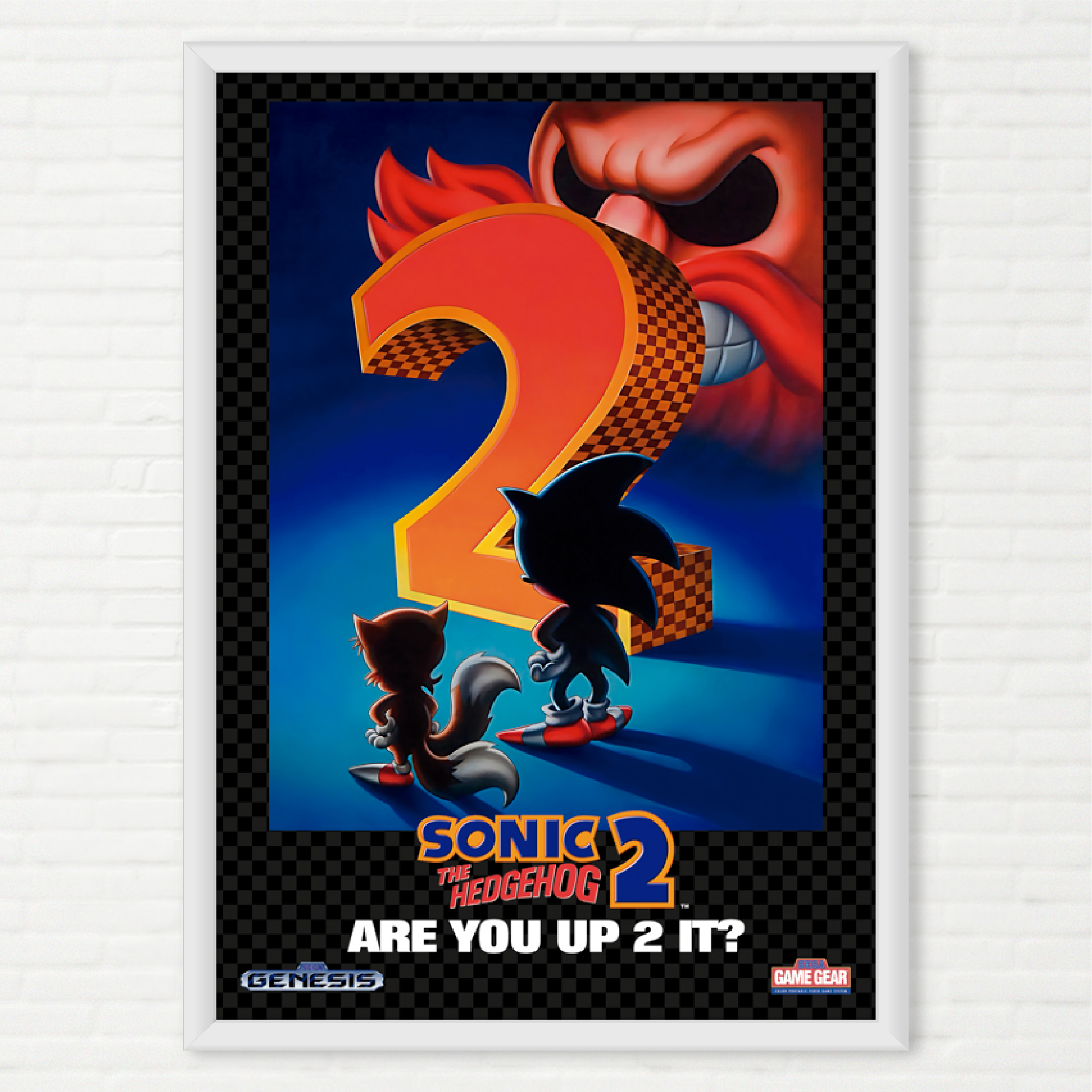 Quadro Sonic The Hedgehog 2 - Pôster Sega Genesis (Mega Drive) - Final ...
