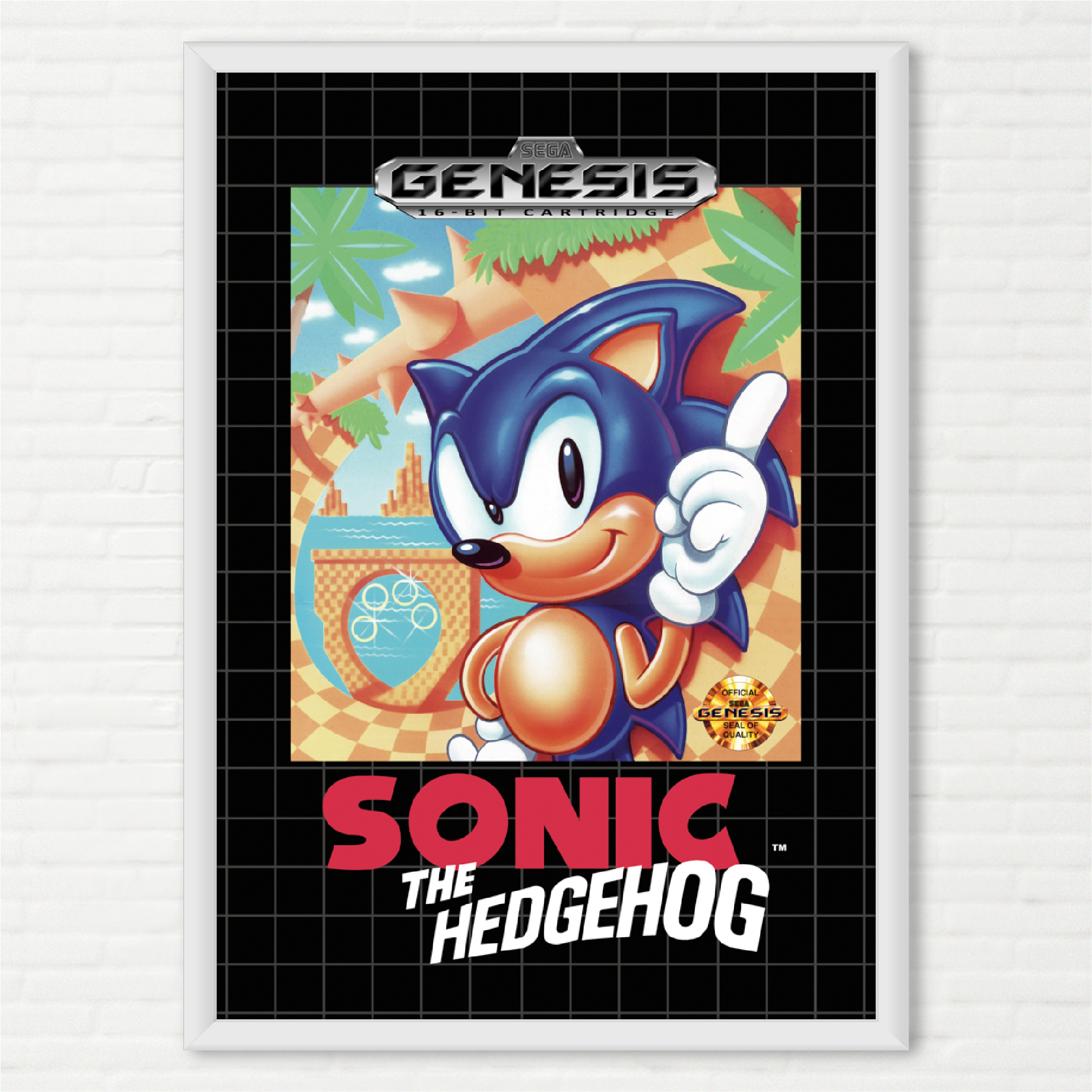 Quadro Capa do Sonic The Hedgehog - Sega Genesis (Mega Drive) - Final ...