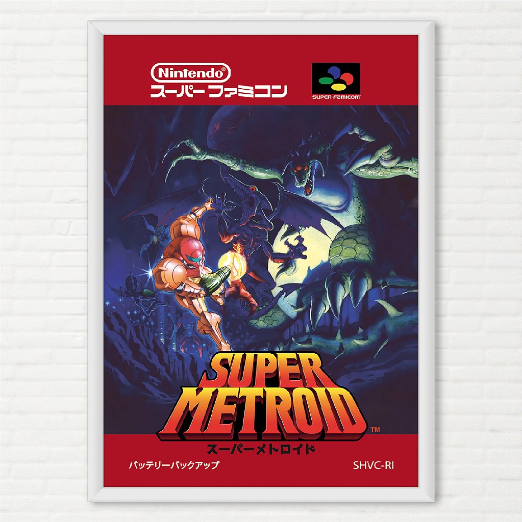 Quadro Capa do Super Metroid - Super Famicom Japonês - Final Frame ...