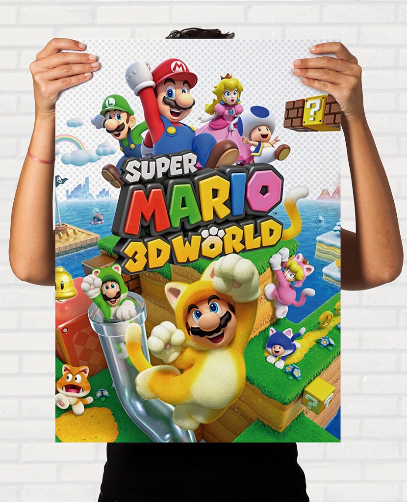 Quadro Super Mario 3D World Pôster - Nintendo Wii U - Final Frame ...