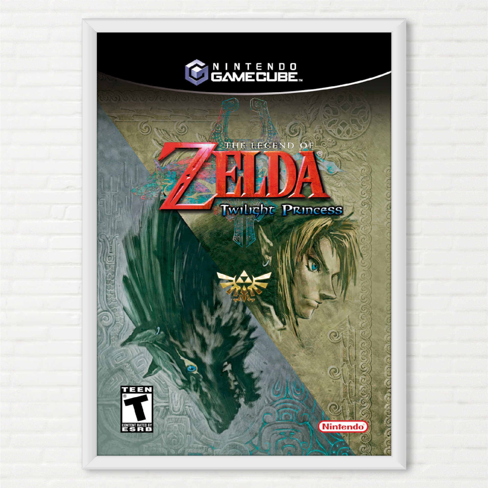 Quadro Capa do The Legend of Zelda Twilight Princess - Game Cube ...