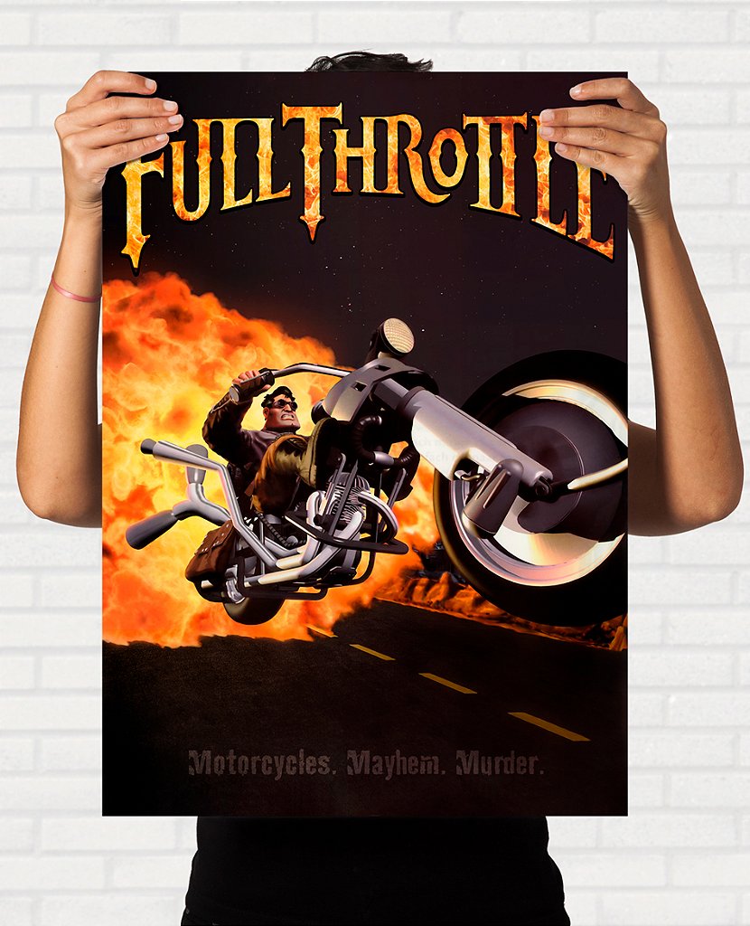 Quadro Full Throttle Pôster - PC - Final Frame Quadros Decorativos