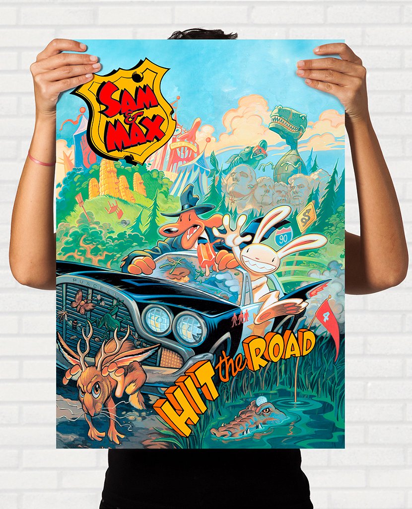 Quadro Sam & Max Pôster - PC - Final Frame Quadros Decorativos