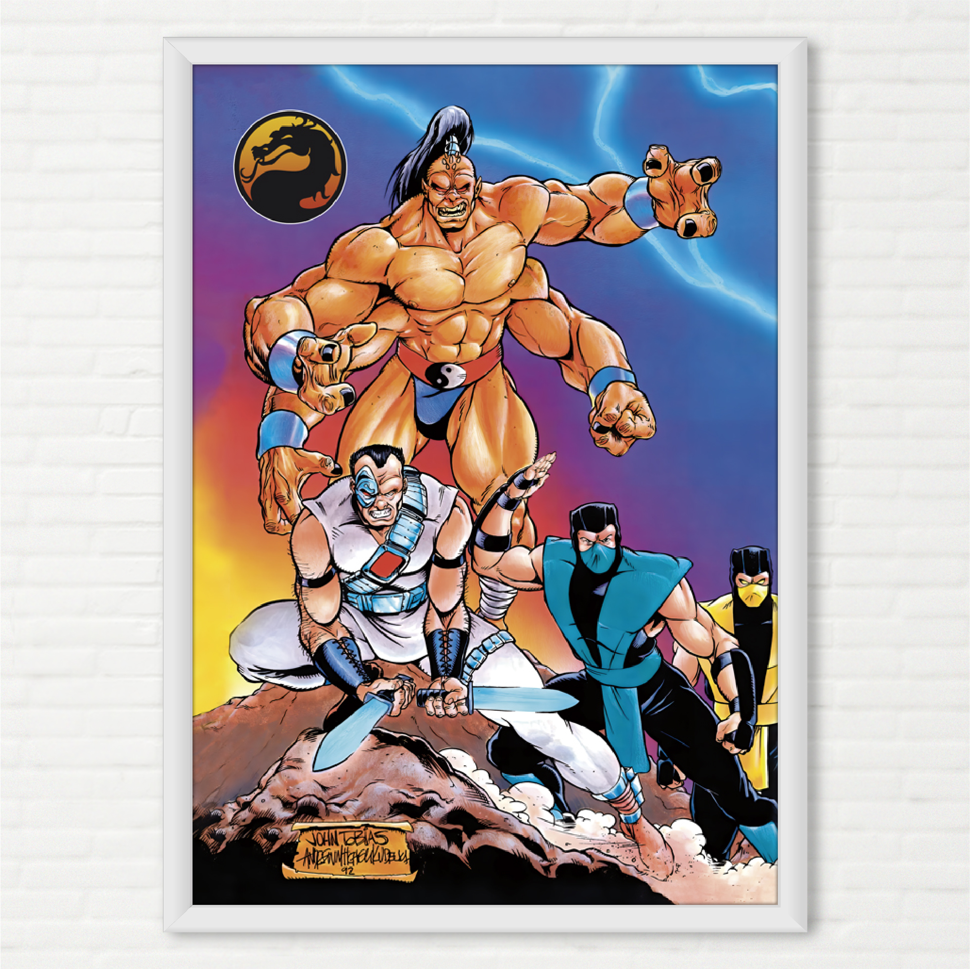 Poster Mortal Kombat Comic 1991 John Tobias Pôster - Final Frame ...