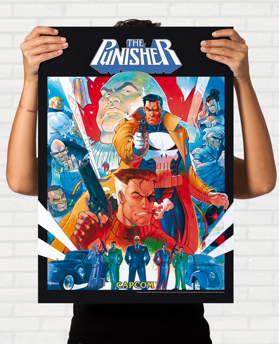 Quadro The Punisher - Arcade Pôster Capcom Japonês - Final Frame ...