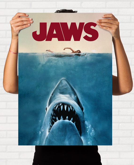 Quadro O Tubarão Jaws Pôster - Final Frame Quadros Decorativos