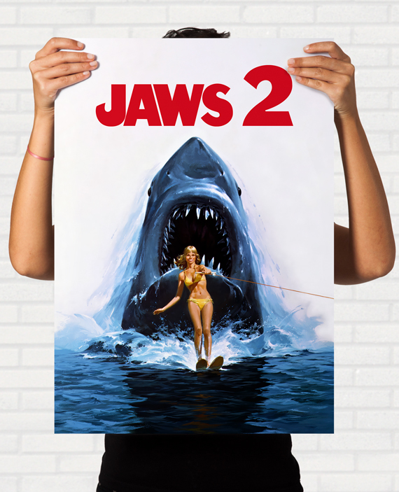Quadro O Tubarão 2 - Jaws 2 Pôster - Final Frame Quadros Decorativos