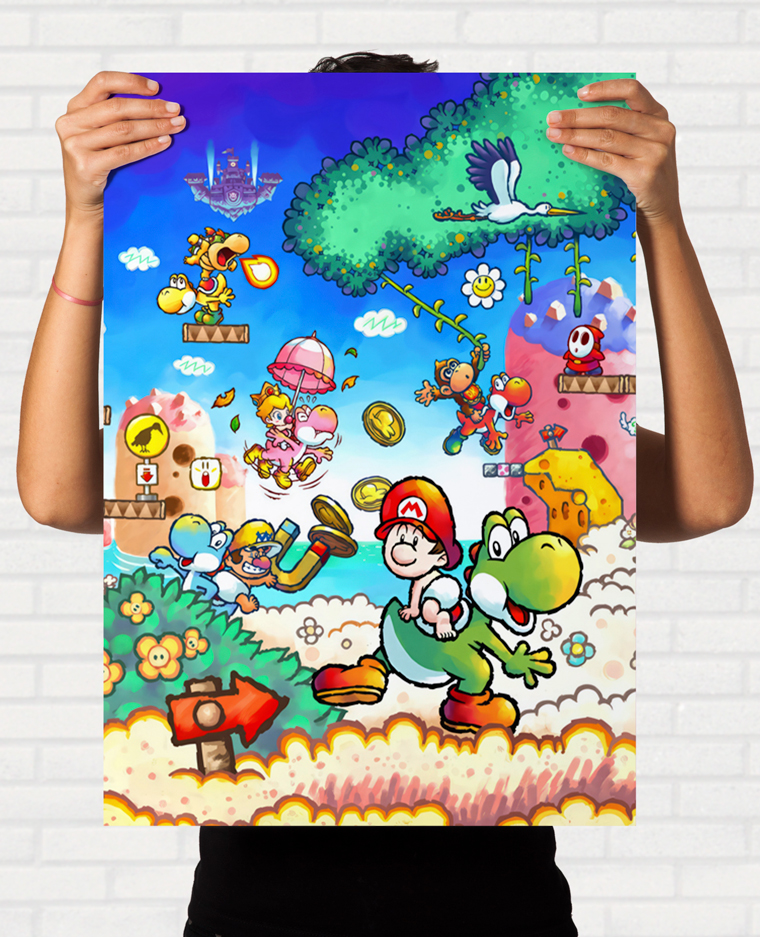 Quadro Yoshi´s Island DS Pôster - Nintendo DS - Final Frame Quadros ...