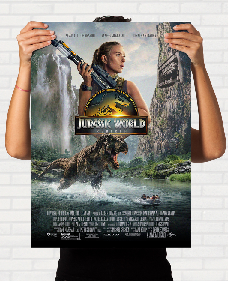 Quadro Jurassic World Rebirth Pôster Filme - Final Frame Quadros ...