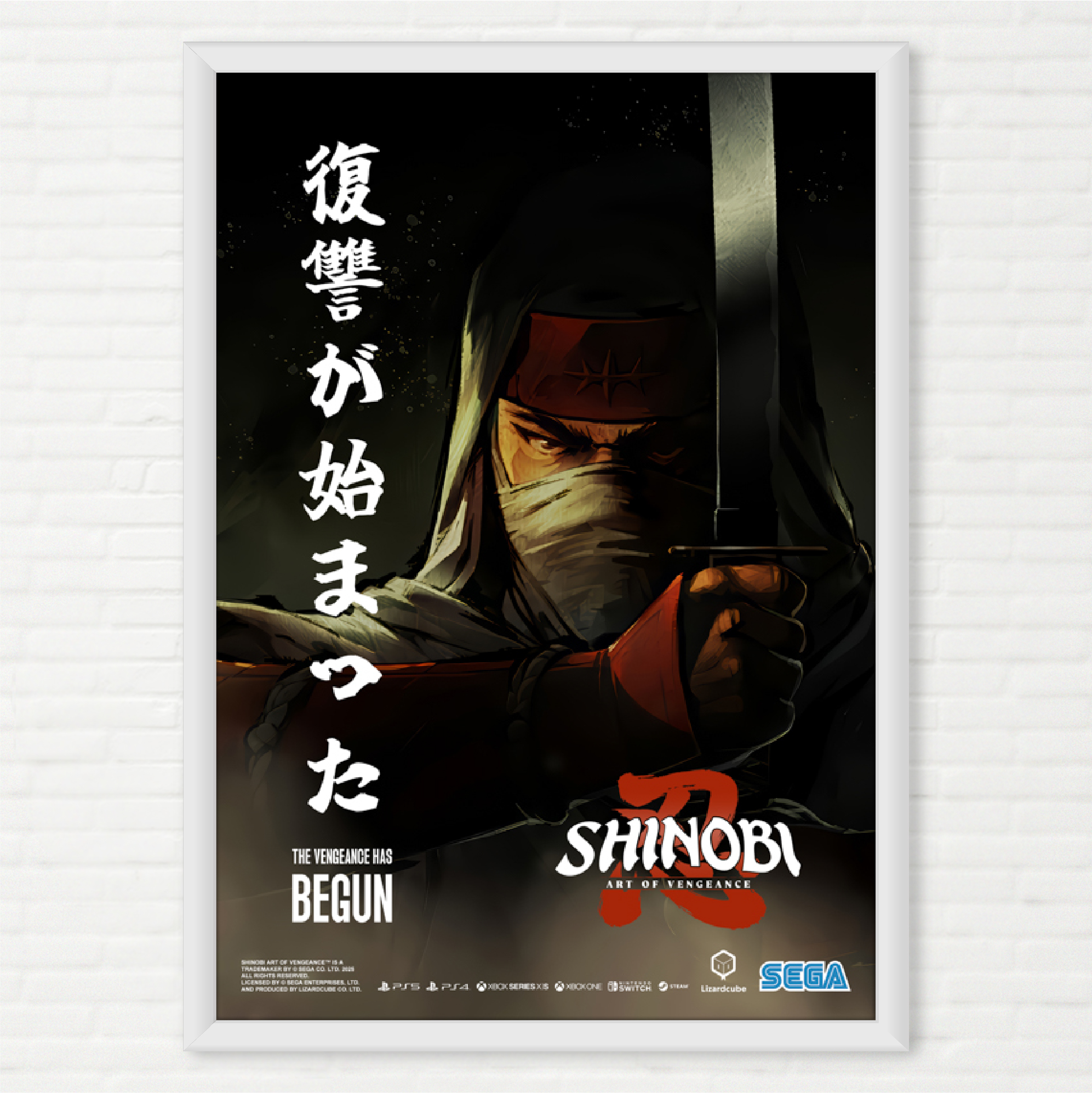 Quadro Shinobi Art of Vengeance Pôster - Final Frame Quadros Decorativos
