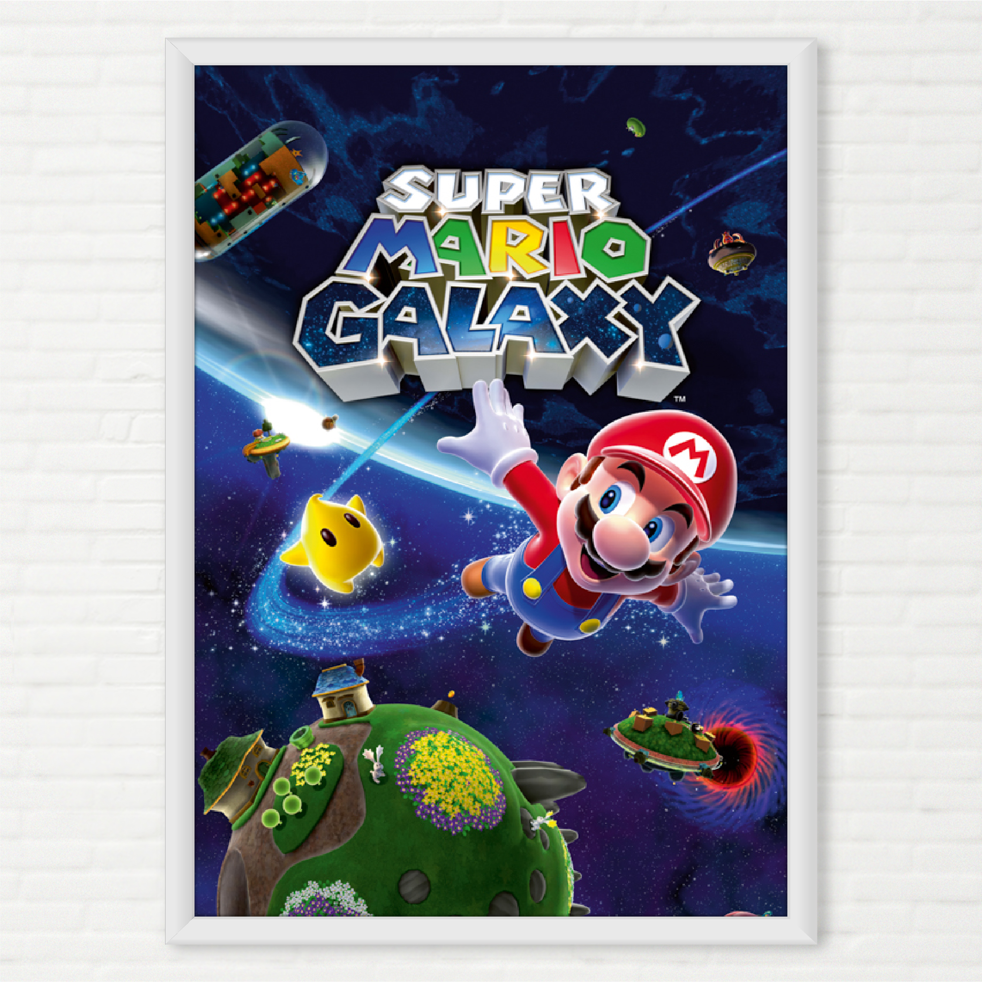 Quadro Super Mario Galaxy - Nintendo Wii - Final Frame Quadros Decorativos