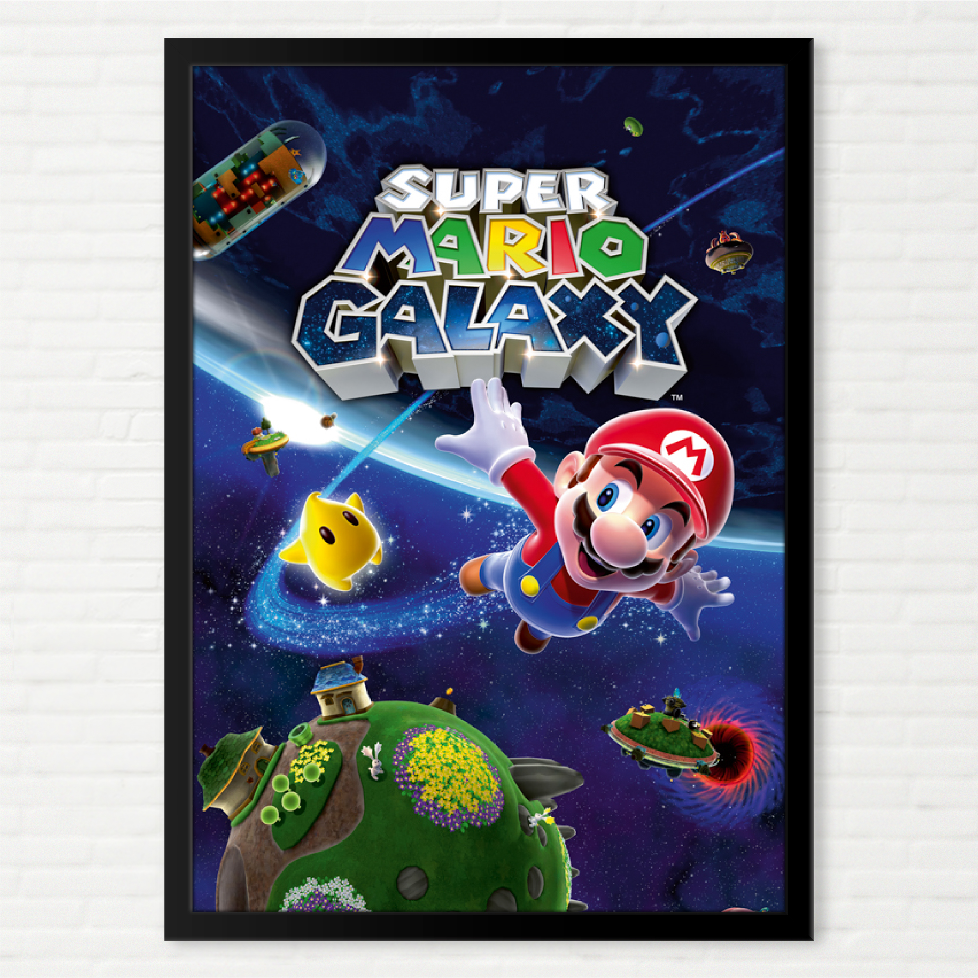 Quadro Super Mario Galaxy - Nintendo Wii - Final Frame Quadros Decorativos