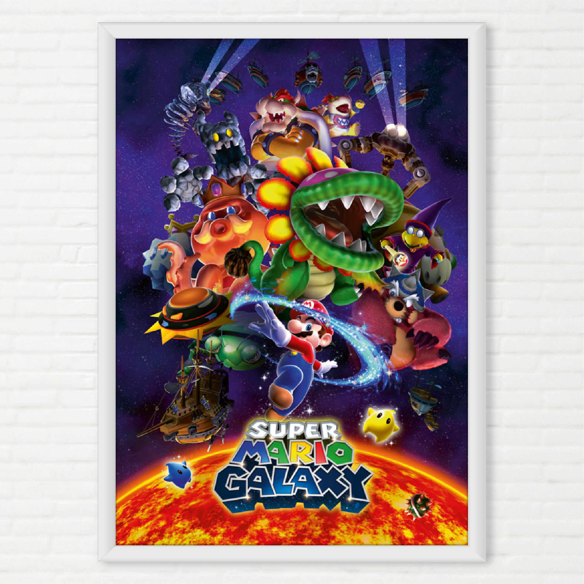 Quadro Super Mario Galaxy Pôster - Nintendo Wii - Final Frame Quadros ...