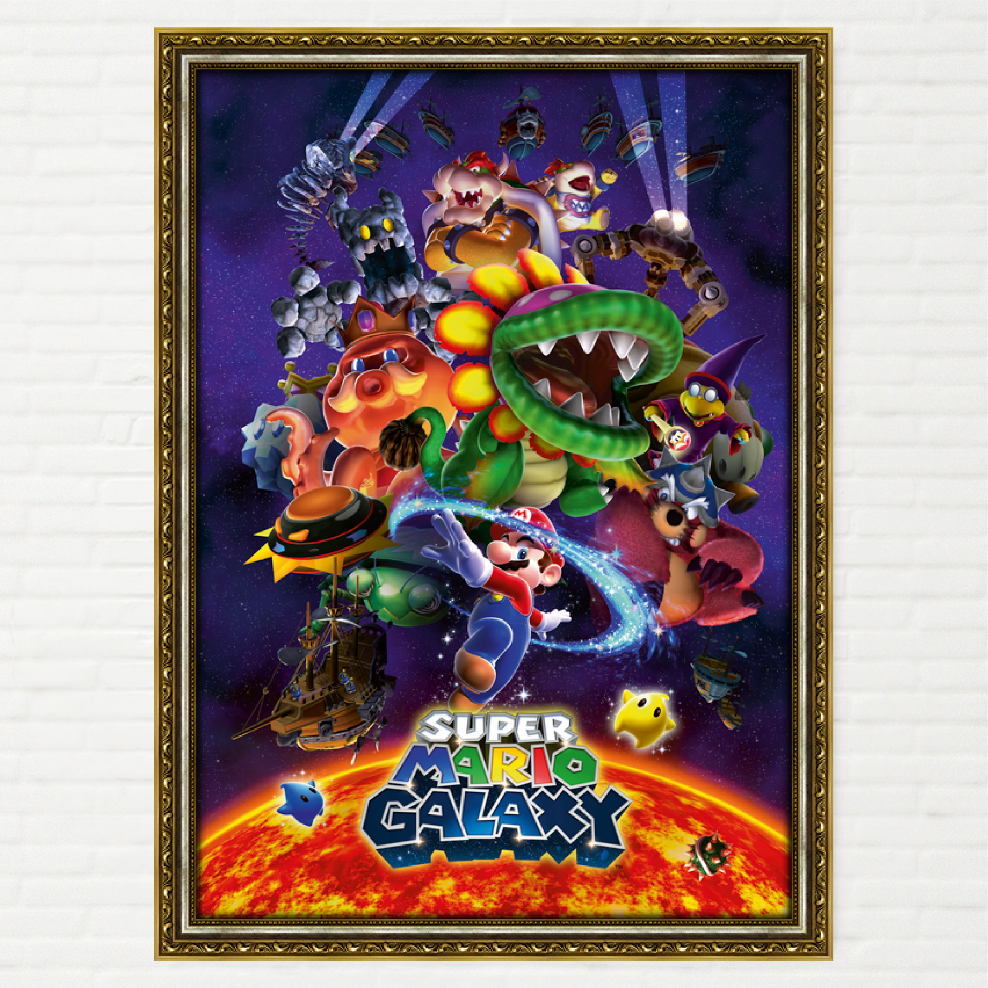 Quadro Super Mario Galaxy Pôster - Nintendo Wii - Final Frame Quadros ...