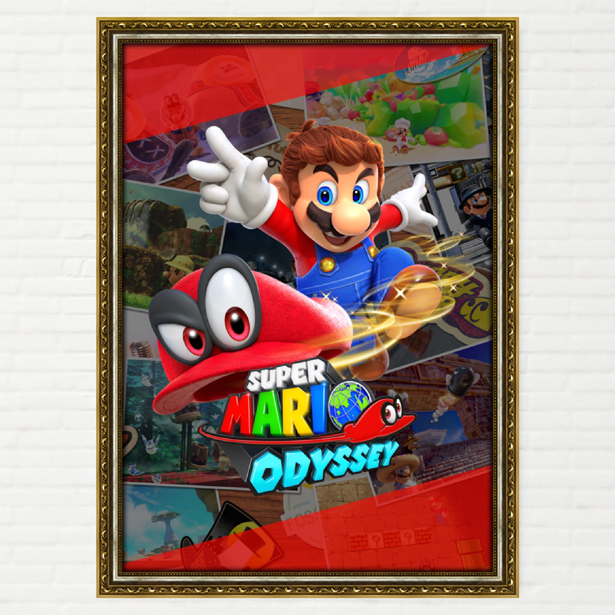 Quadro Super Mario Odyssey - Nintendo Switch - Final Frame Quadros ...