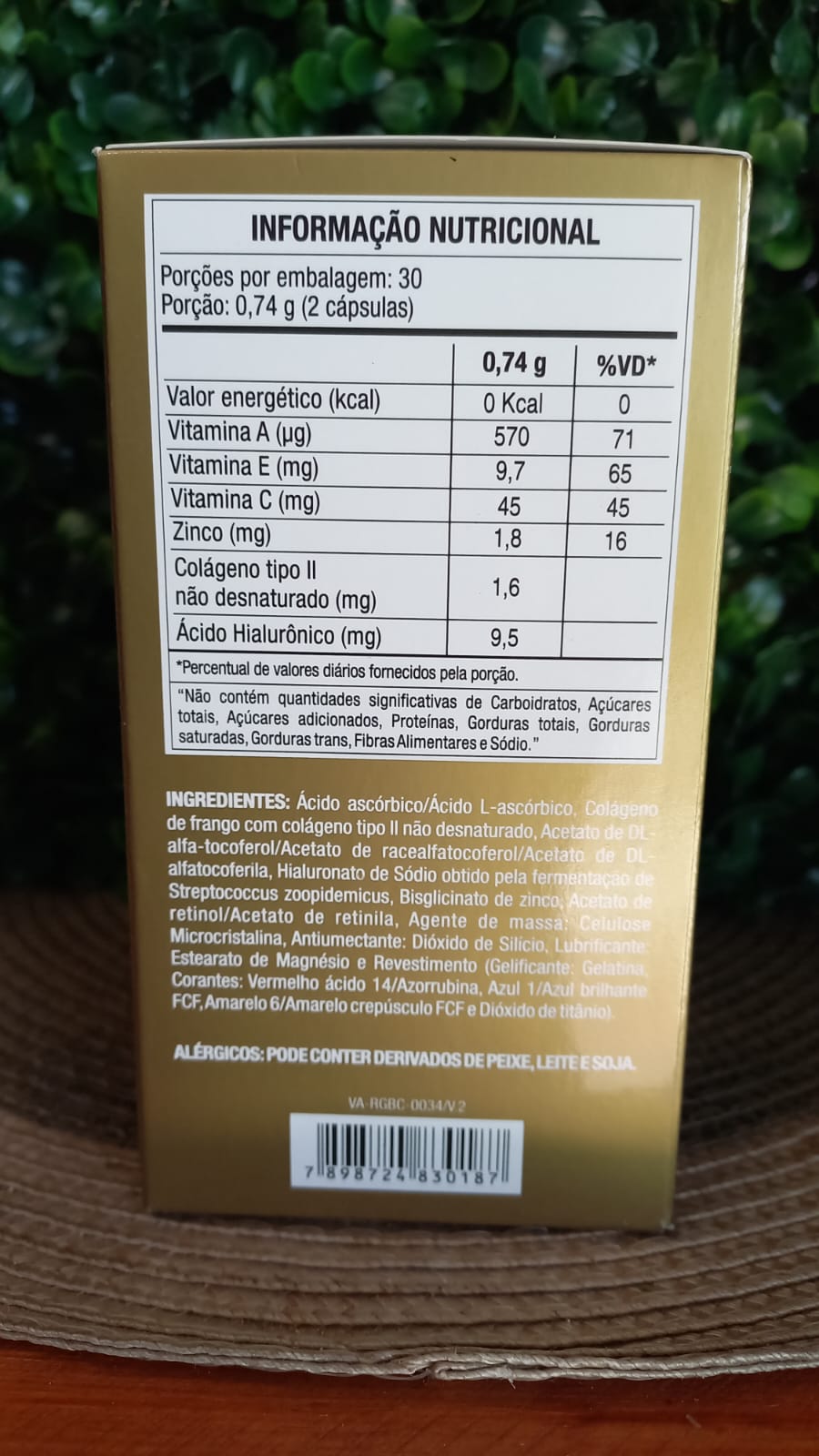 Ácido Hialurônico + Colágeno Tipo II 60 Cápsulas Biocêutica - Vida e ...