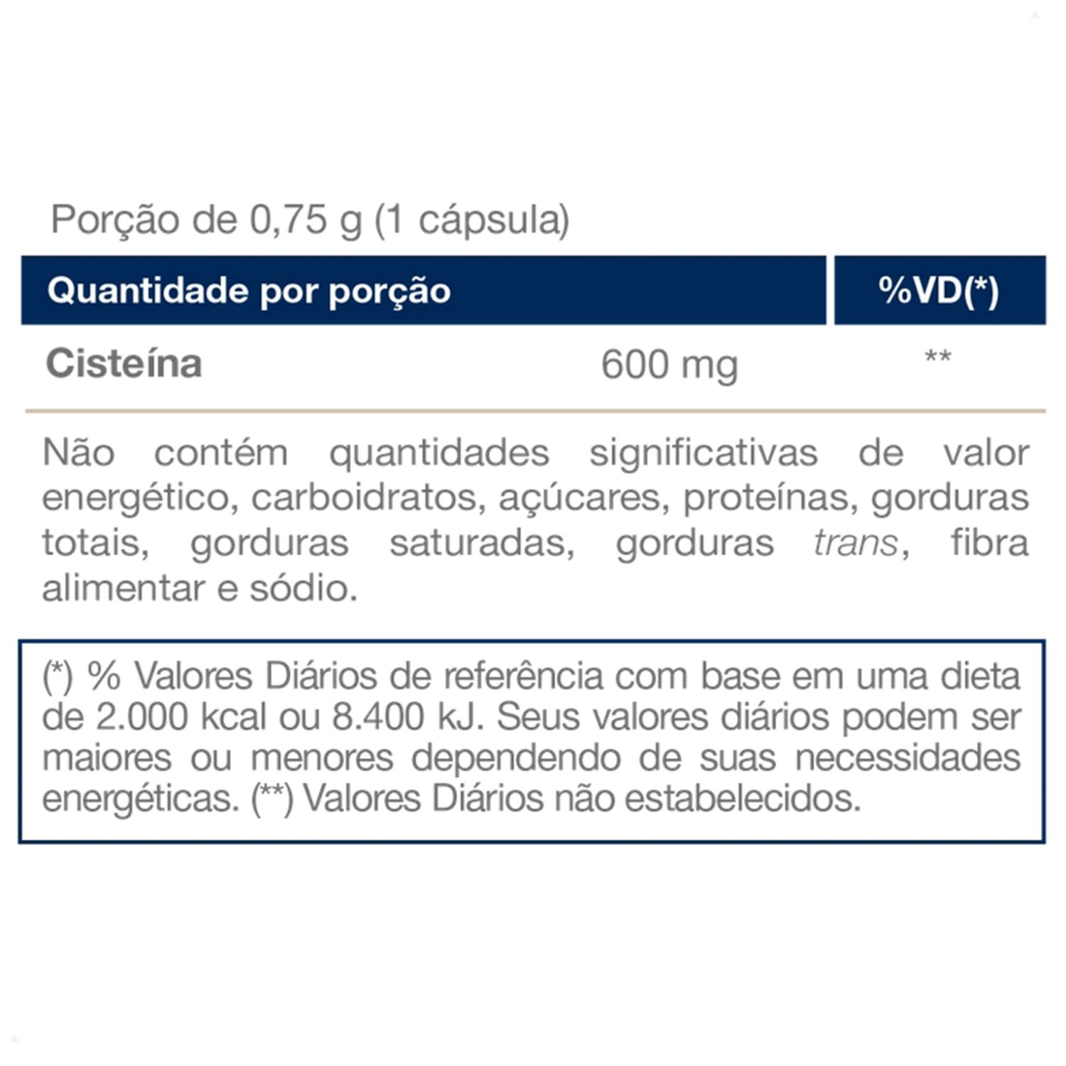 Nac N Acetil Cisteina 600mg Vitafor 60 Capsulas - Distrix