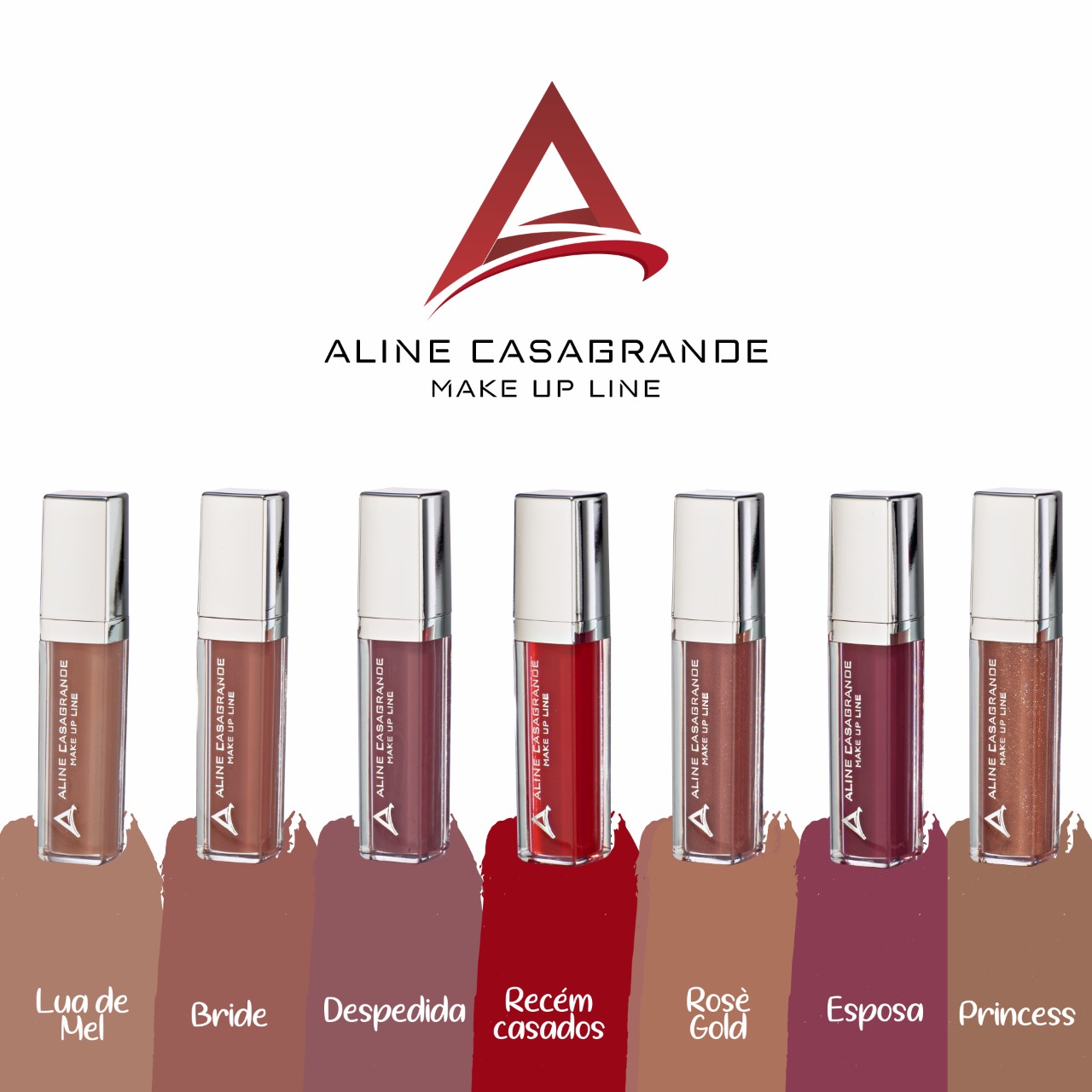 Batom Líquido Matte Bride - Aline Casagrande MakeUp Line - Maquiagens Multifuncionais