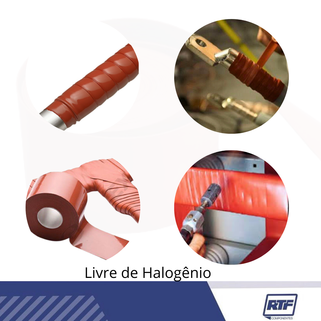 Fita isolante médium voltage fita media tensão; fita HVBT Tyco Raychem ...