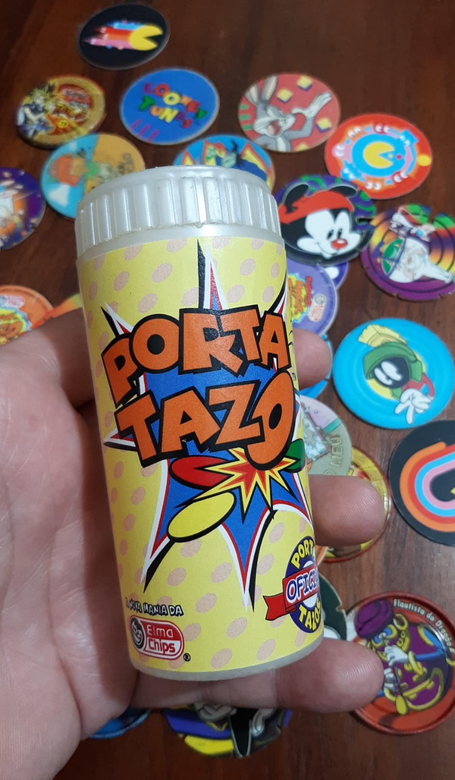 Porta Tazos + Tazos Variados Elma Chips - Personal Game Toys