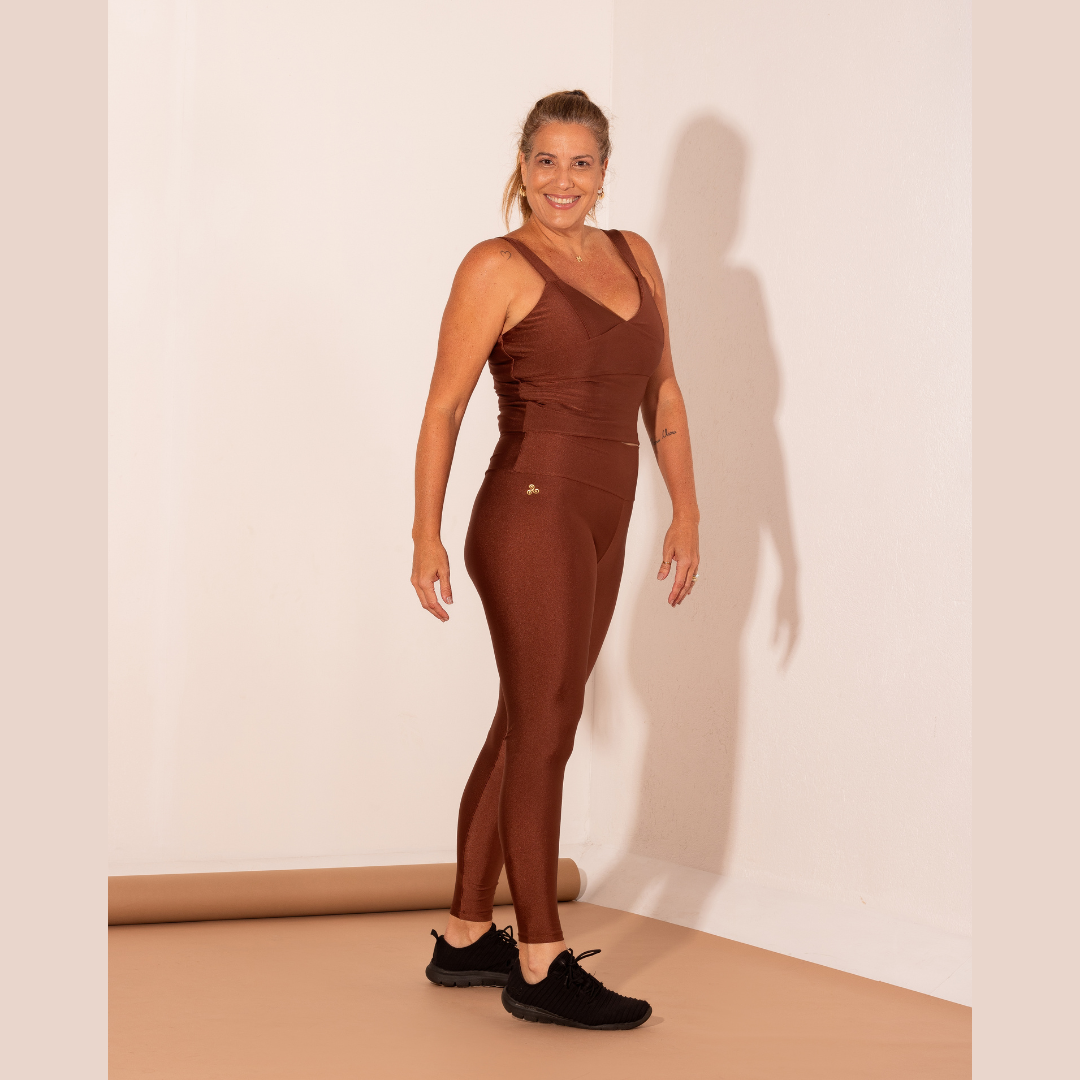 Legging Danke Cappuccino - Danke - Moda Fitness com design, leveza e ...