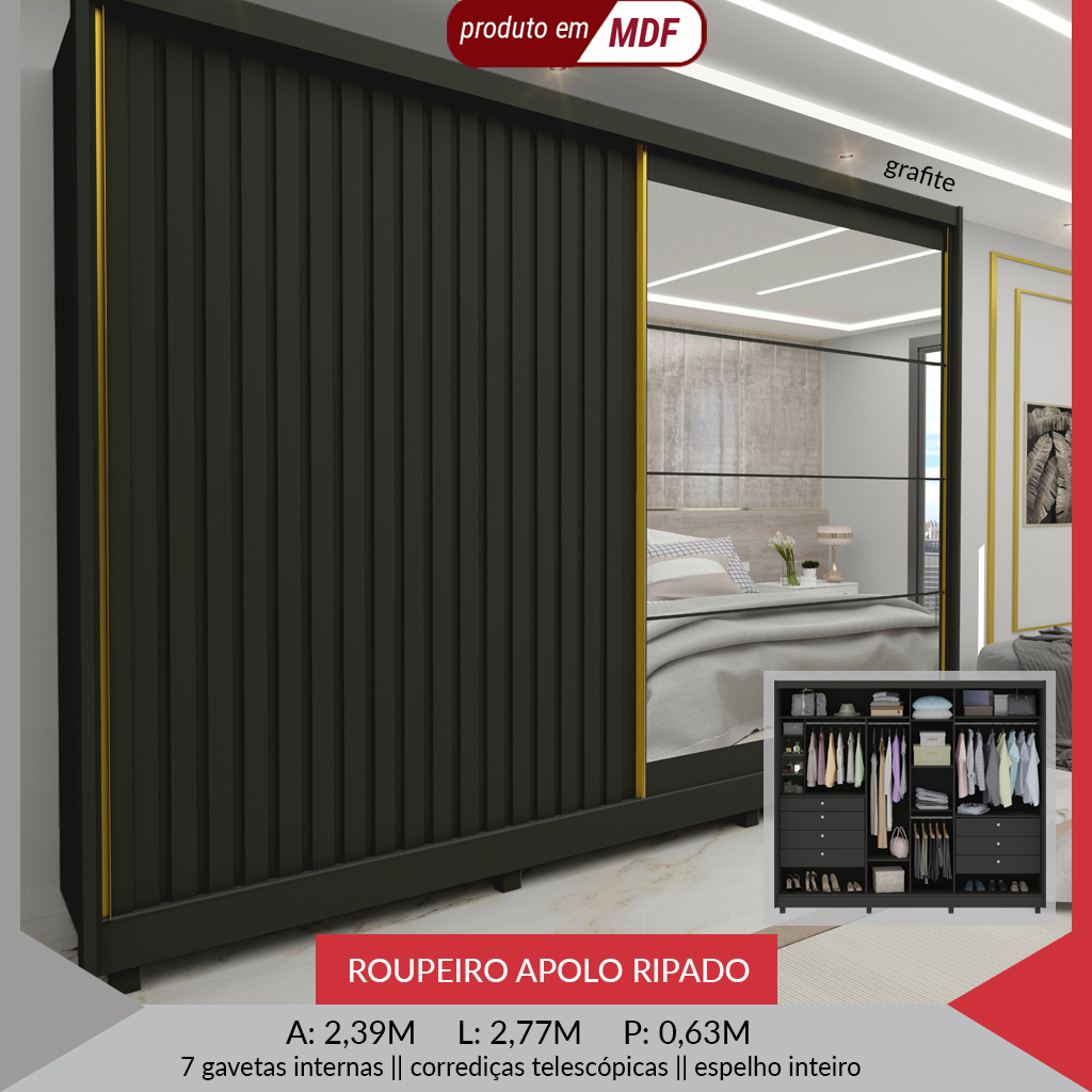 ROUPEIRO APOLO 2P - Renovar Eletromoveis