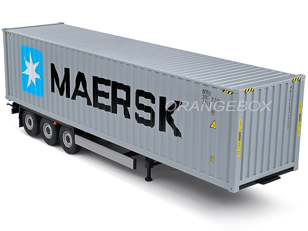Container Trailer MAERSK 1:24 Solido - Miniaturas Colecionáveis
